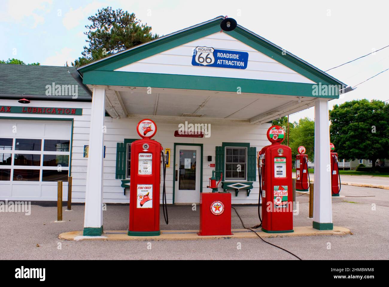 Route 66 gas station in Dwight, Illinois Stock Photo - Alamy