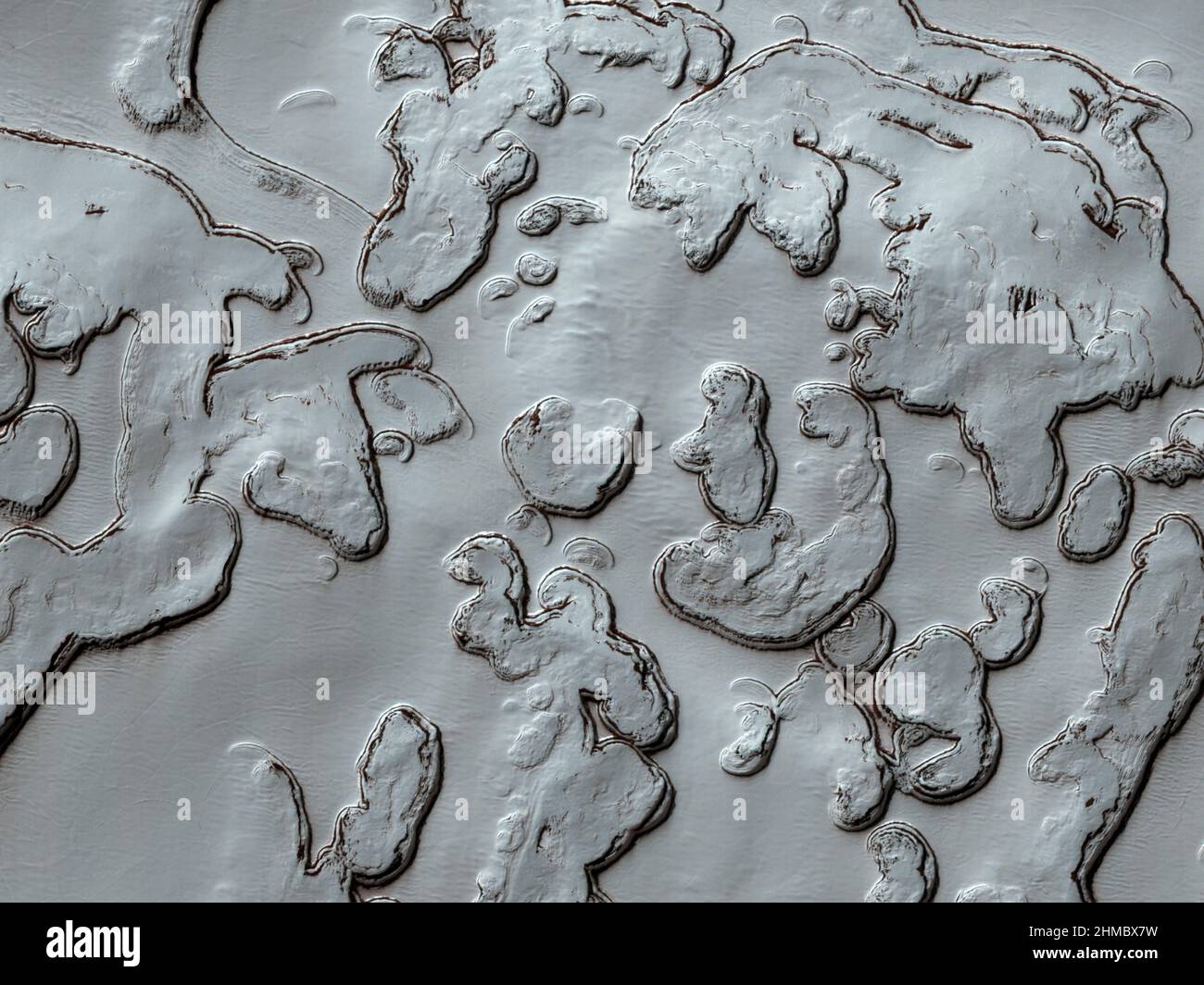 Mars' polar cap, MRO image Stock Photo - Alamy
