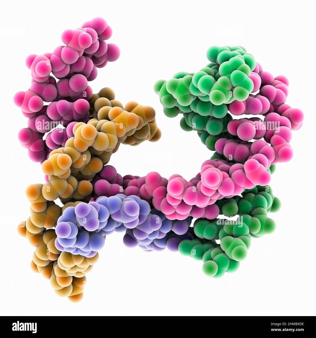 Self-assembled 3D DNA lattice, molecular model Stock Photo - Alamy