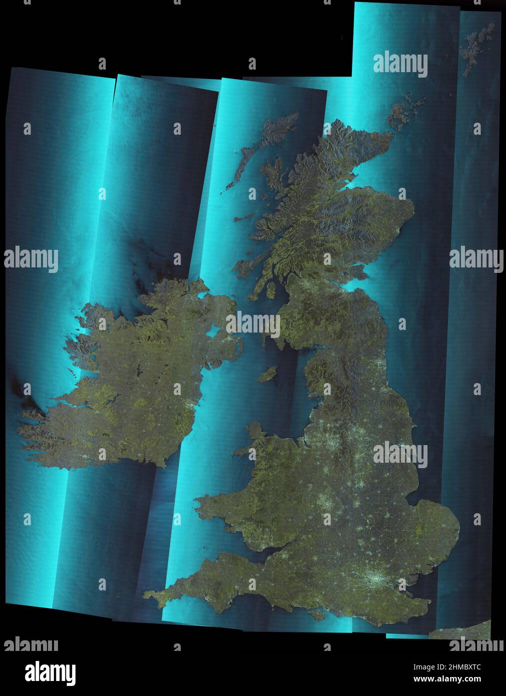 British Isles, satellite image Stock Photo - Alamy