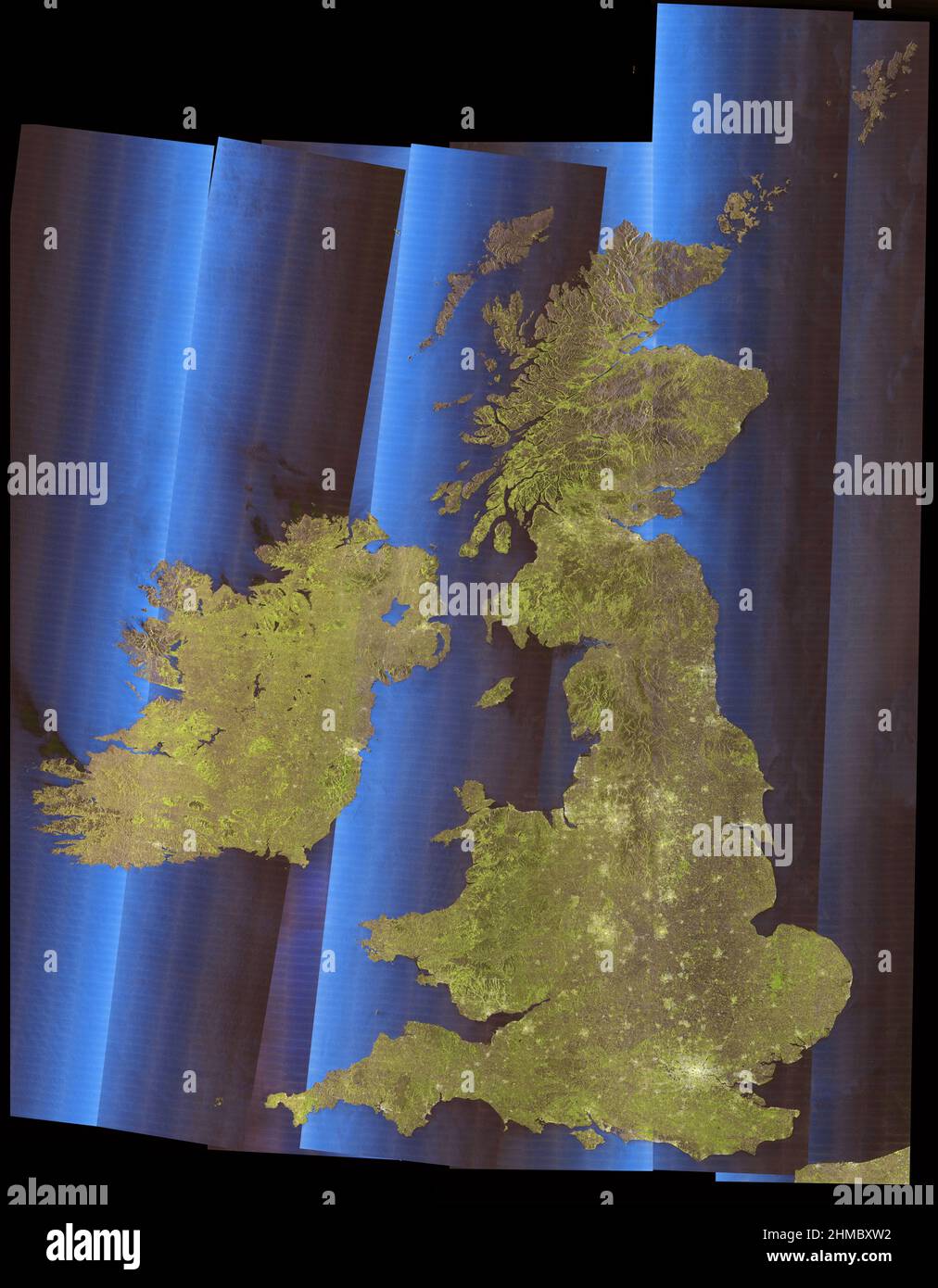 British Isles, satellite image Stock Photo - Alamy
