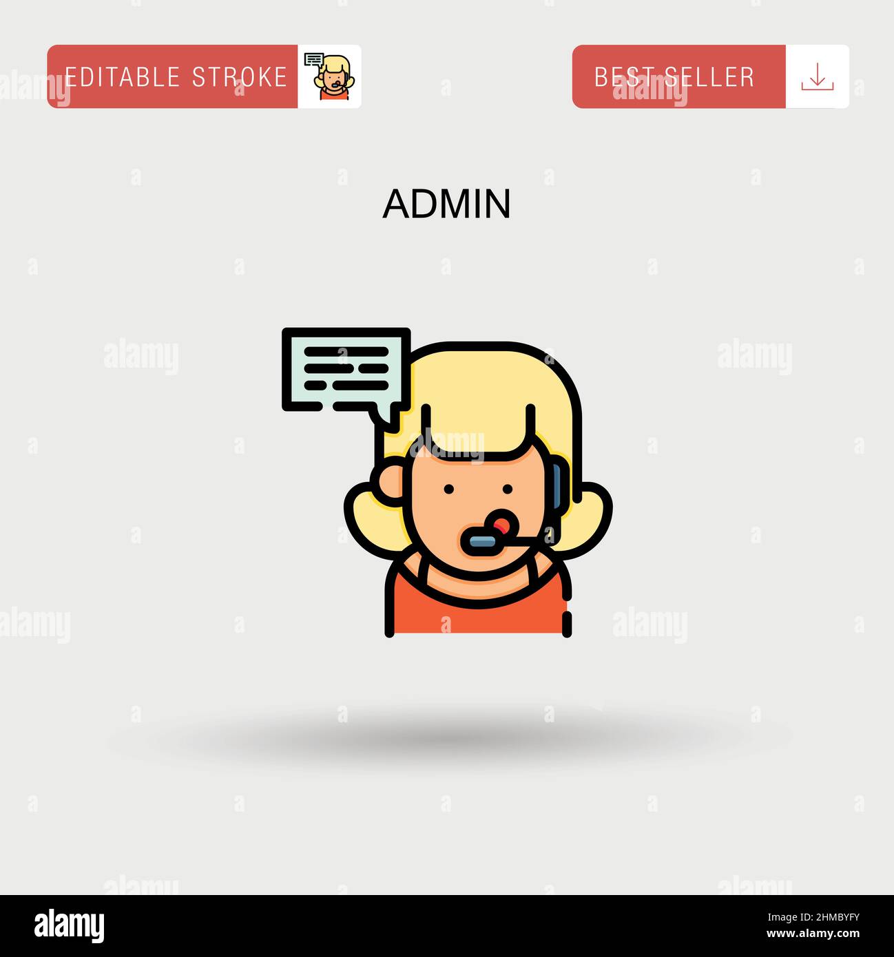 Admin icon hi-res stock photography and images - Alamy