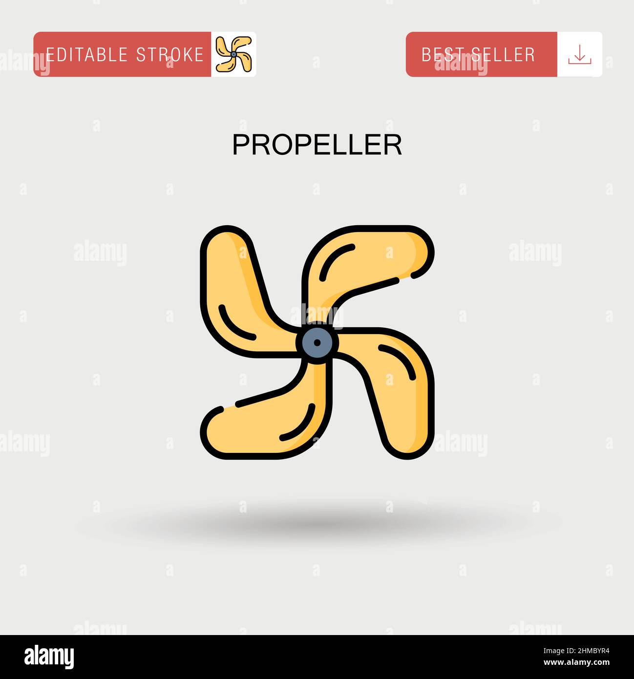 Propeller Simple vector icon Stock Vector Image & Art - Alamy