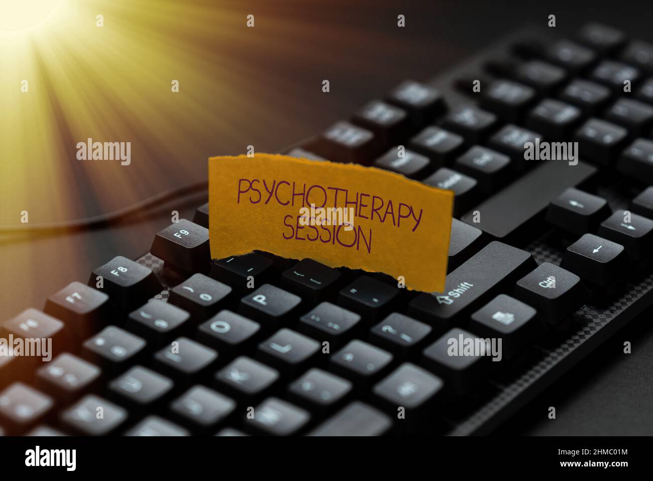 Hand writing sign Psychotherapy Session. Business idea treatments that ...