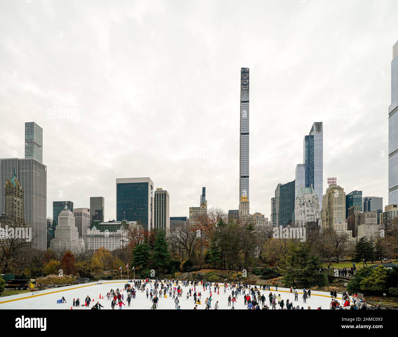 Wollman Rink, a public ice rink in the southern part of Centreal Park ...