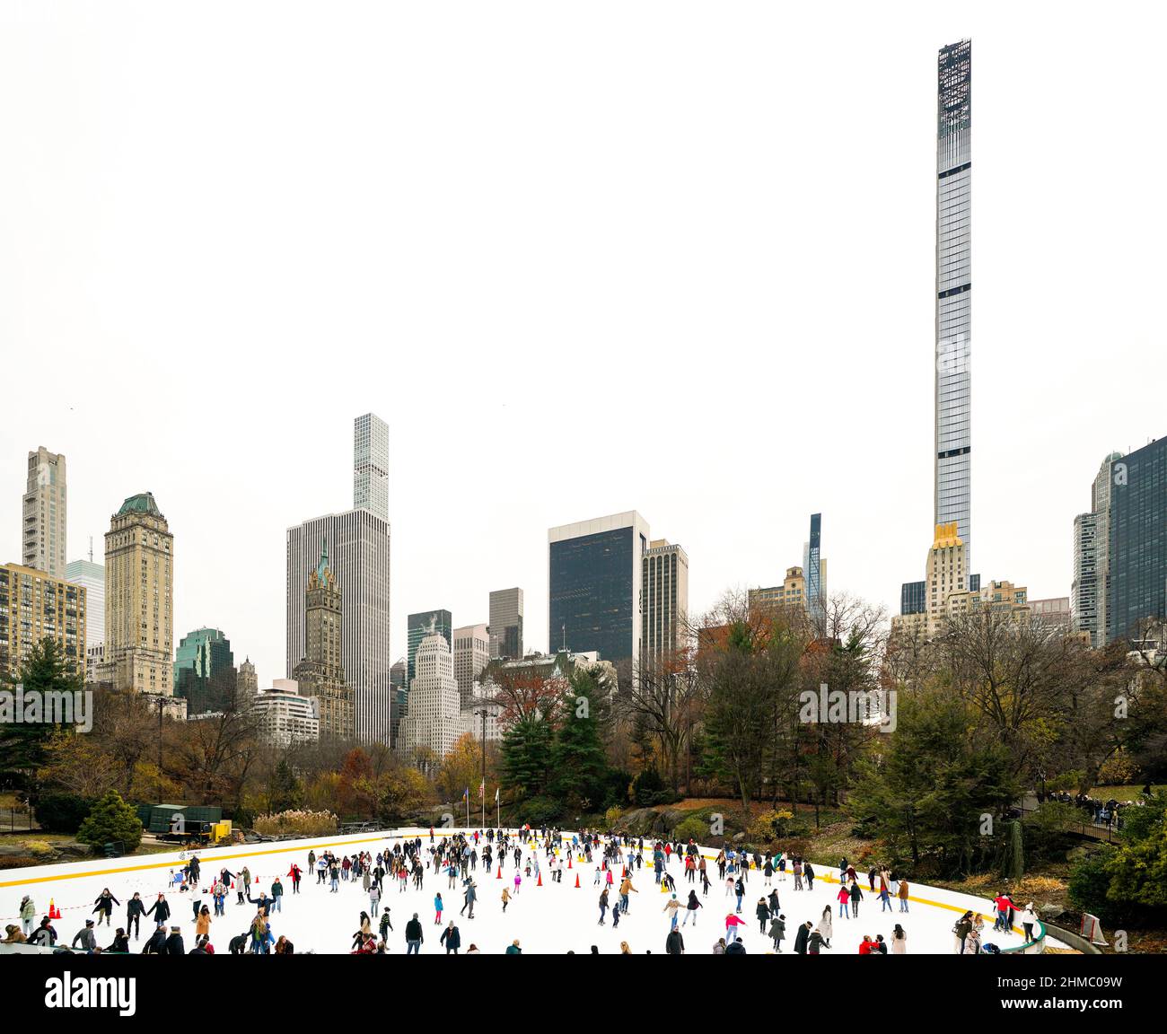 Wollman Rink, a public ice rink in the southern part of Centreal Park ...
