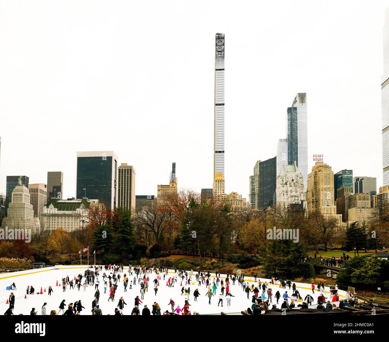 Wollman Rink, a public ice rink in the southern part of Centreal Park ...