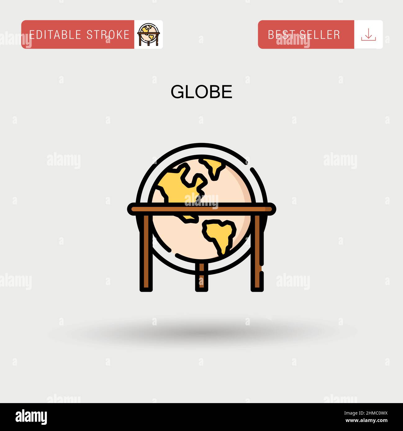 Globe Simple vector icon Stock Vector Image & Art - Alamy