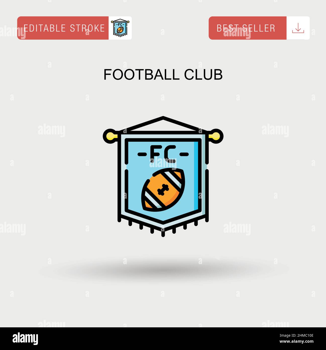 Football club emblem template Stock Vector Images - Alamy