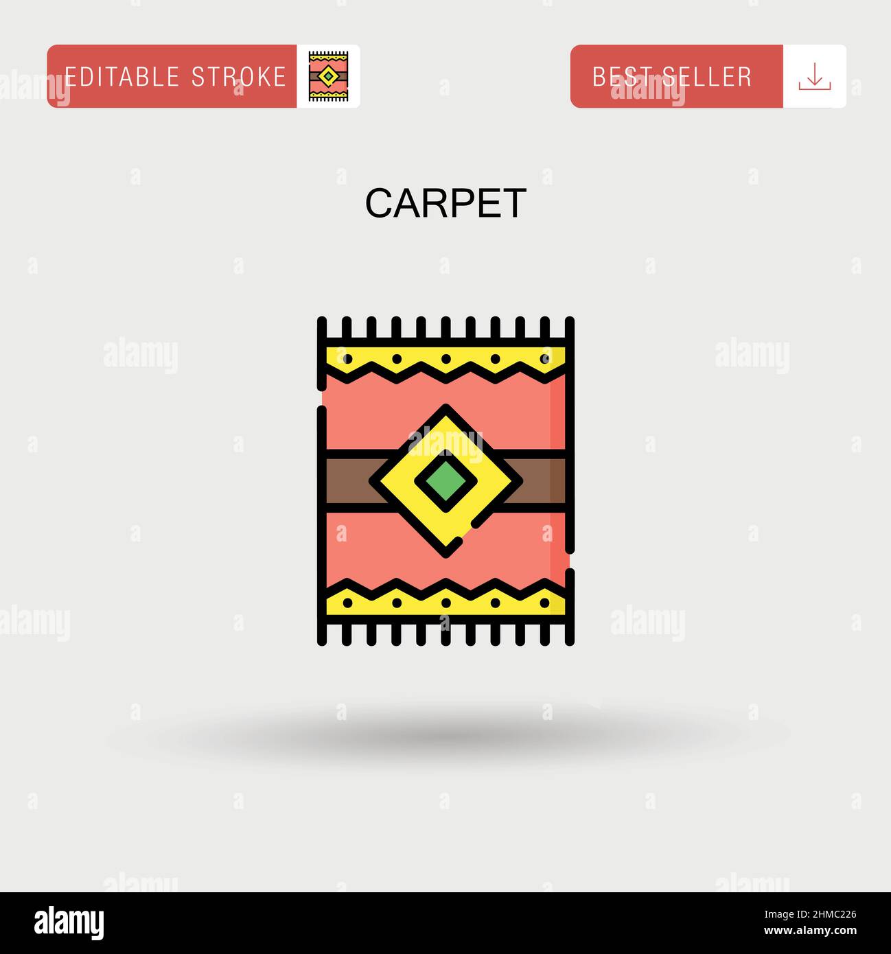 Carpet Simple vector icon Stock Vector Image & Art - Alamy