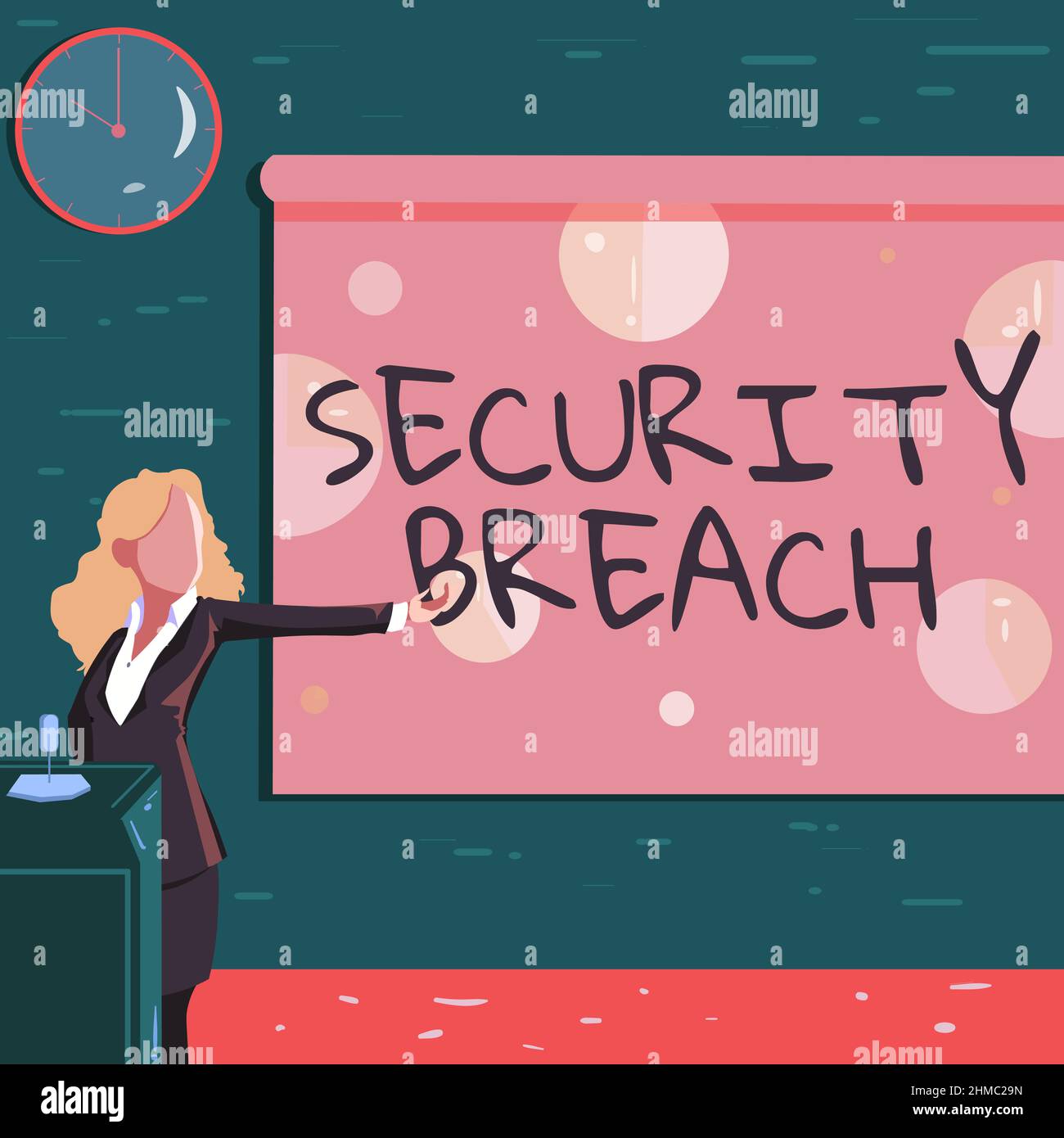 Handwriting text Security Breach. Business overview incident that ... Handwriting text Security Breach. Business overview incident that ...