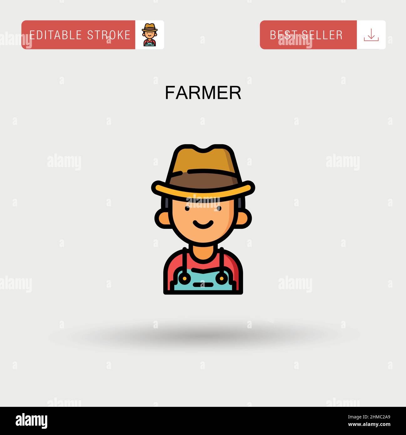 Senior farmers Stock Vector Images - Alamy