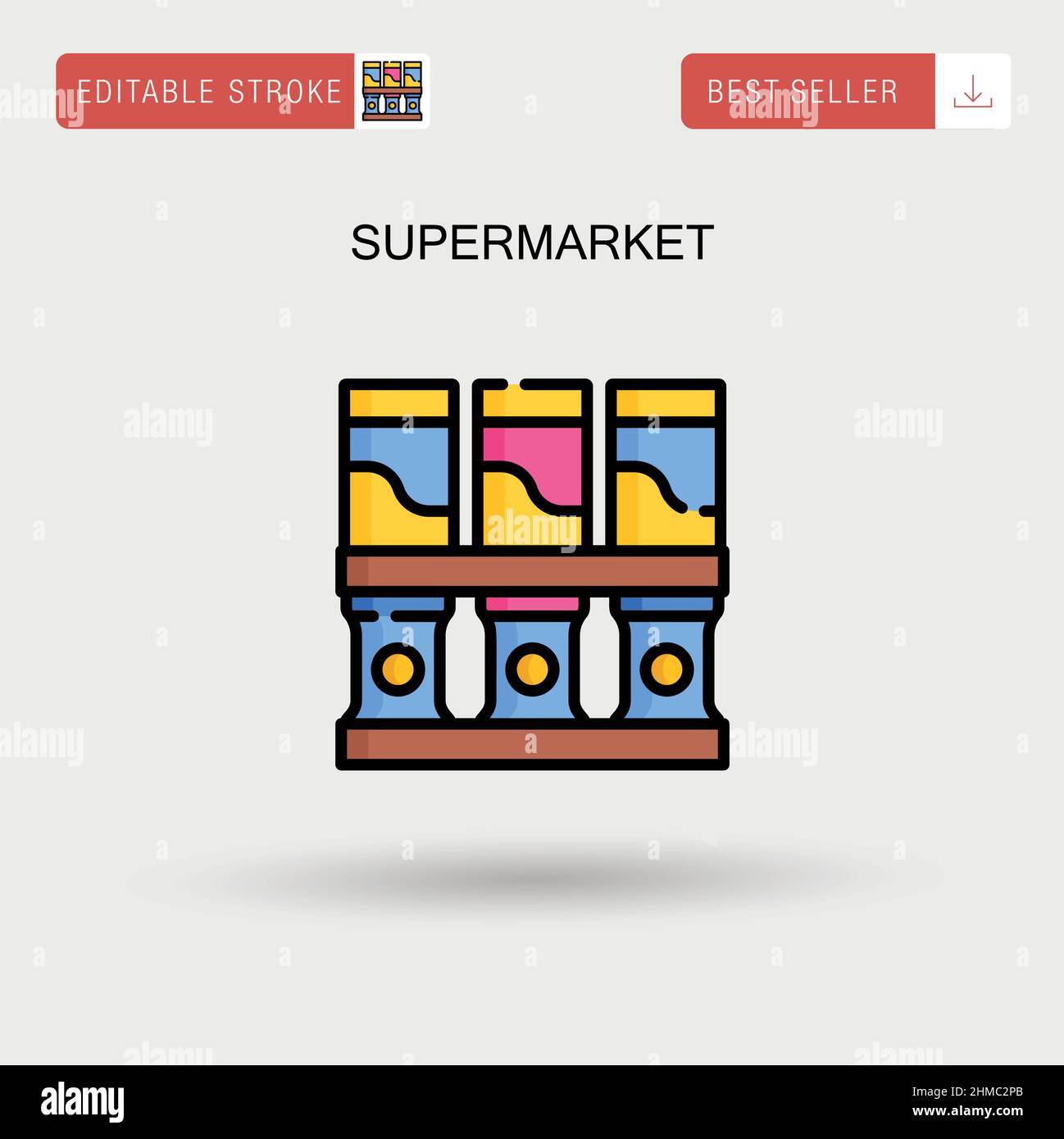 Supermarket girl man customer Stock Vector Images - Alamy