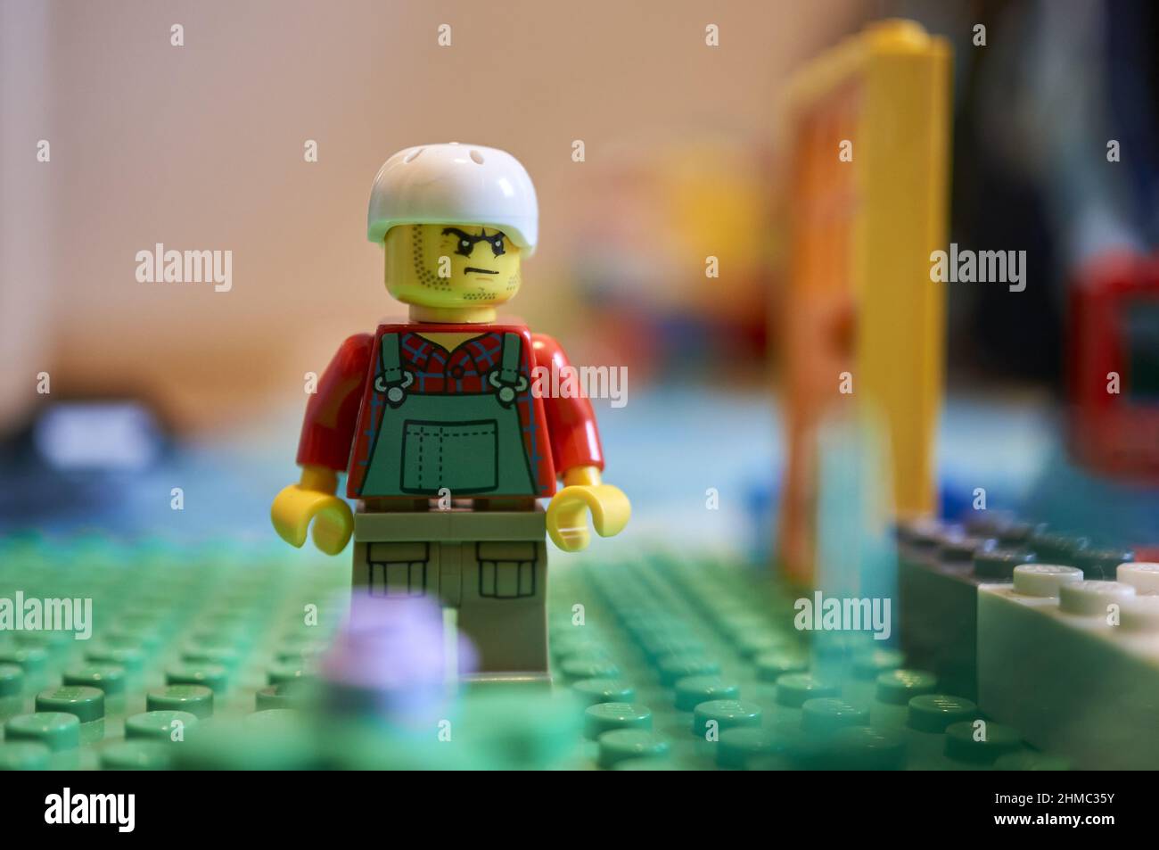 Lego angry man figurine Stock Photo - Alamy