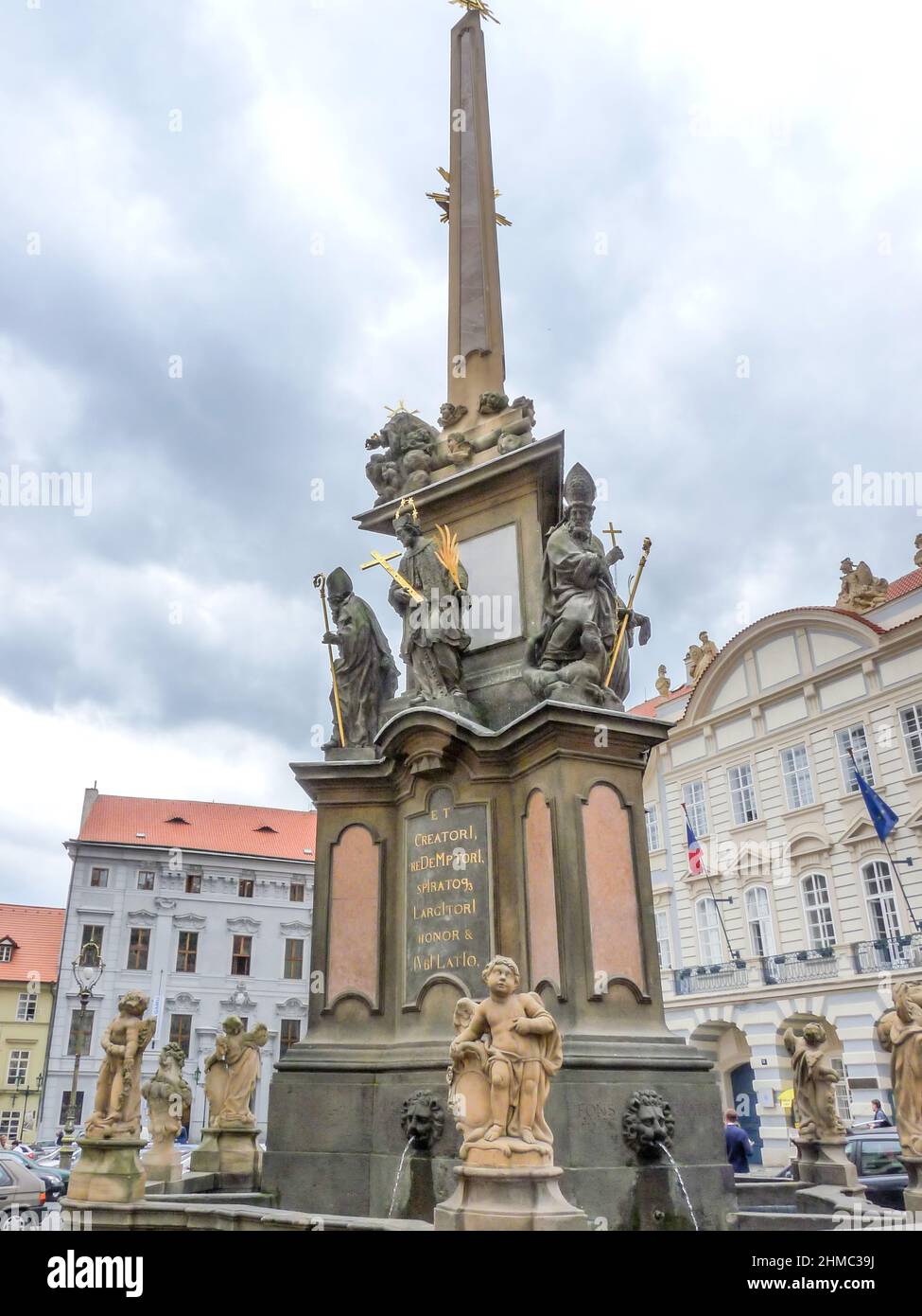 Holy Trinity Column Plague Column at Lesser Town Square, Prague, Czech ...