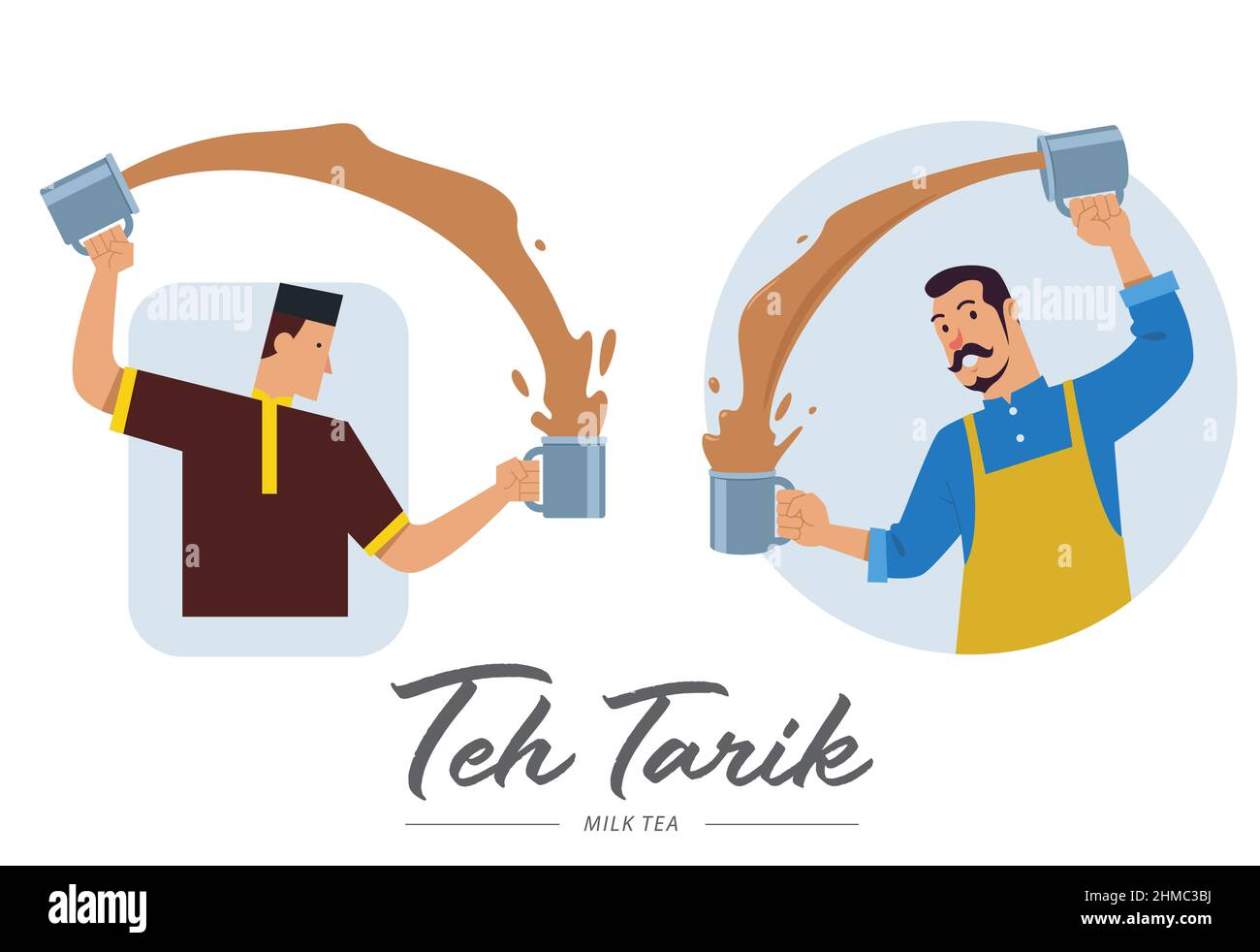 Tea tarik Stock Vector Images - Alamy
