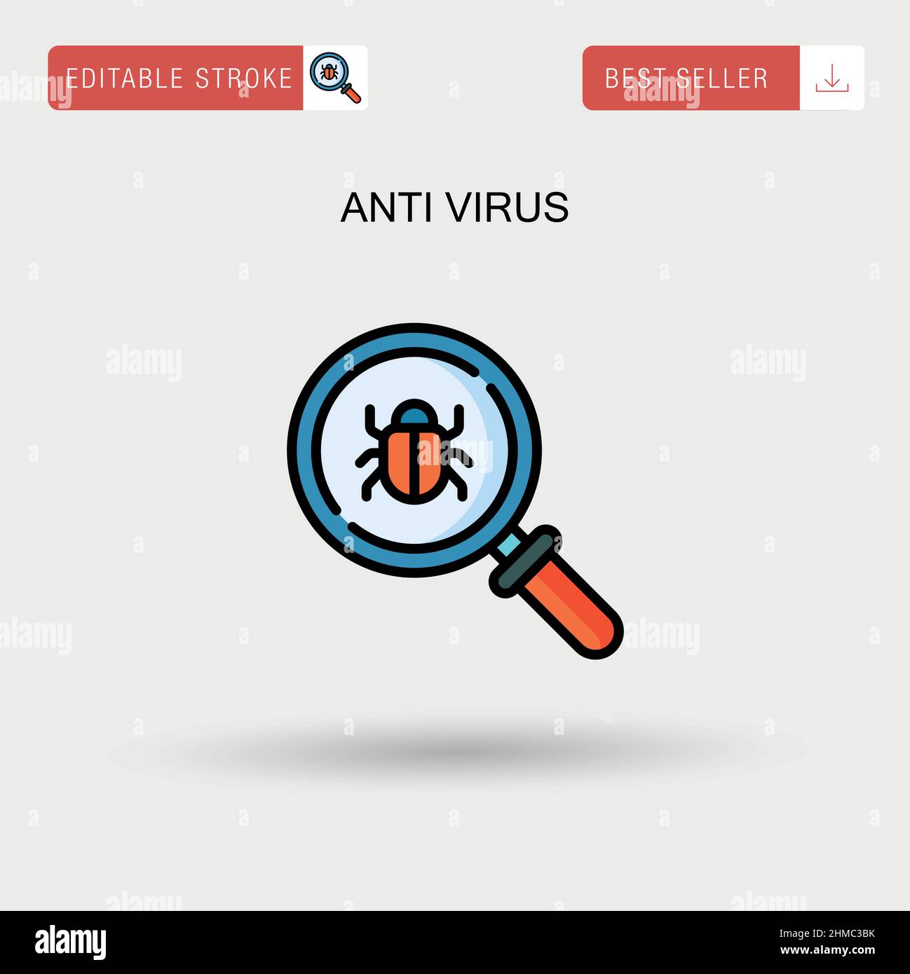 Virus hygiene vector icon Stock Vector Images - Alamy