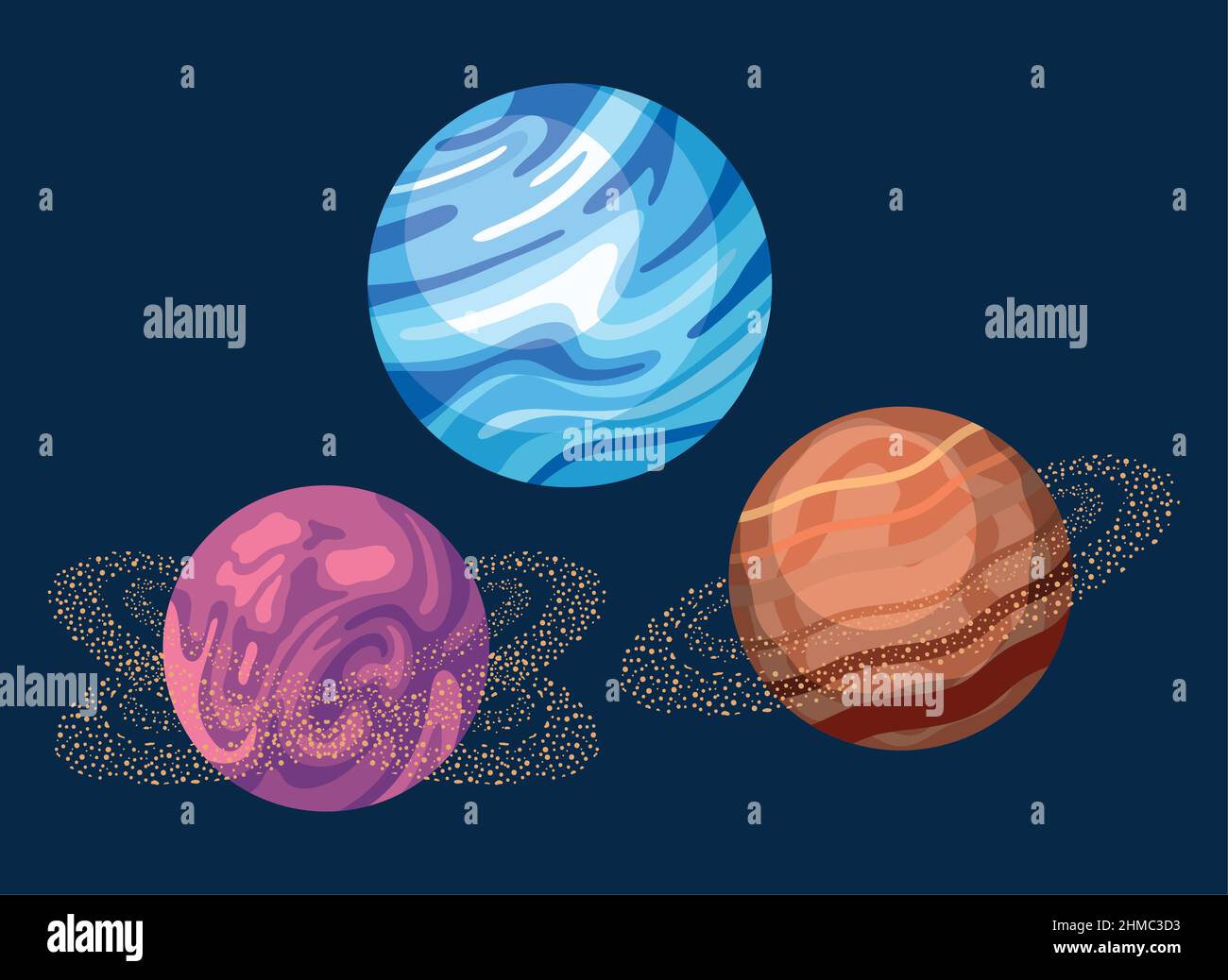 three space universe set icons Stock Vector Image & Art - Alamy