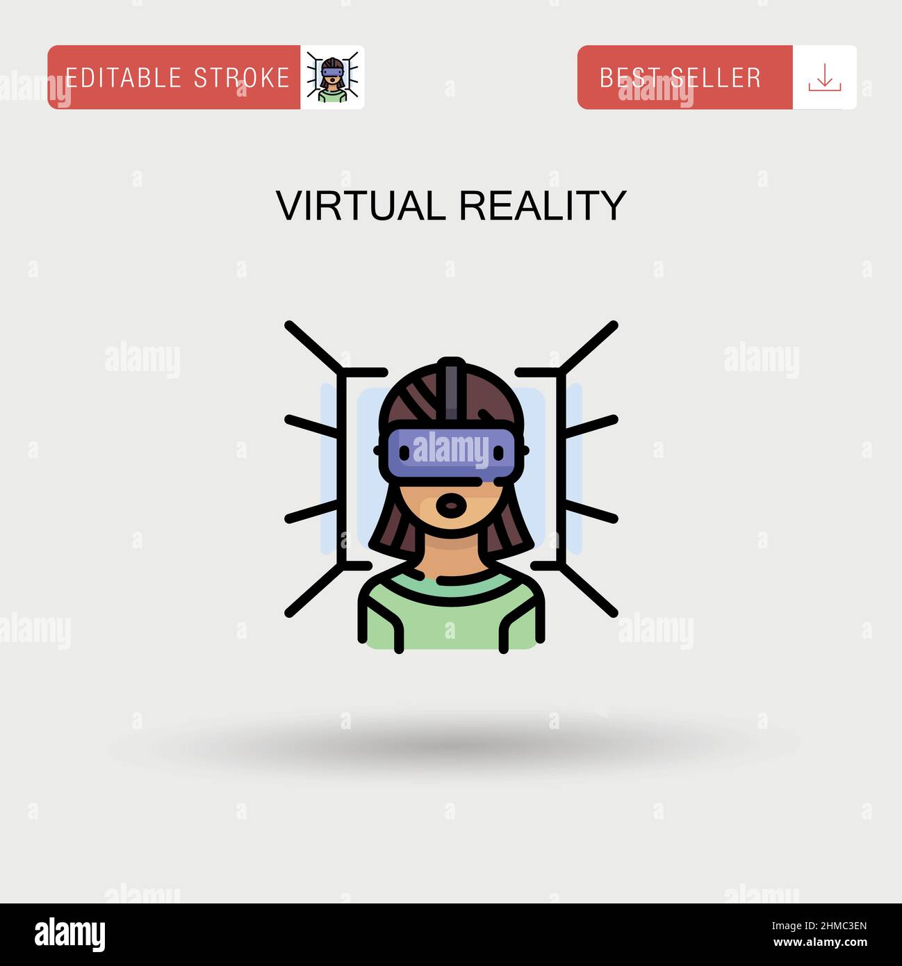 Virtual reality icon hi-res stock photography and images - Alamy