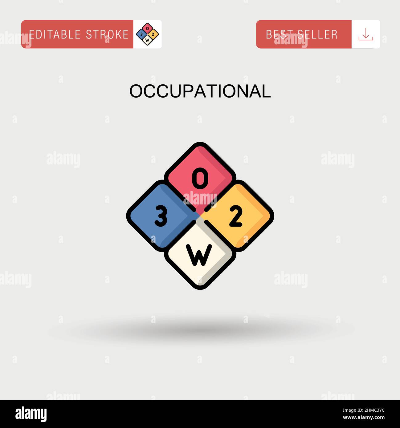 Occupational Simple vector icon Stock Vector Image & Art - Alamy