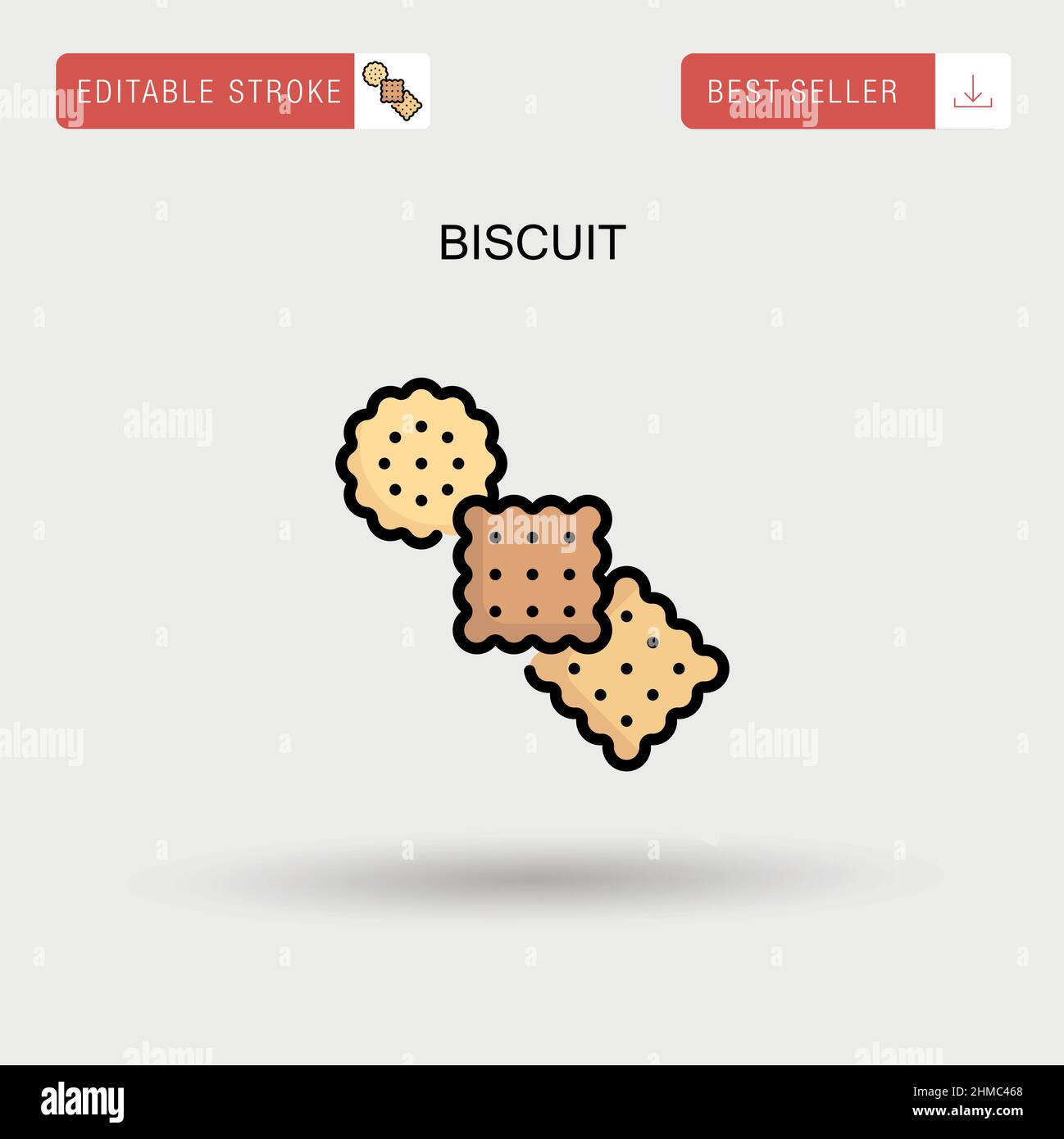 Sweet butter biscuits Stock Vector Images - Alamy