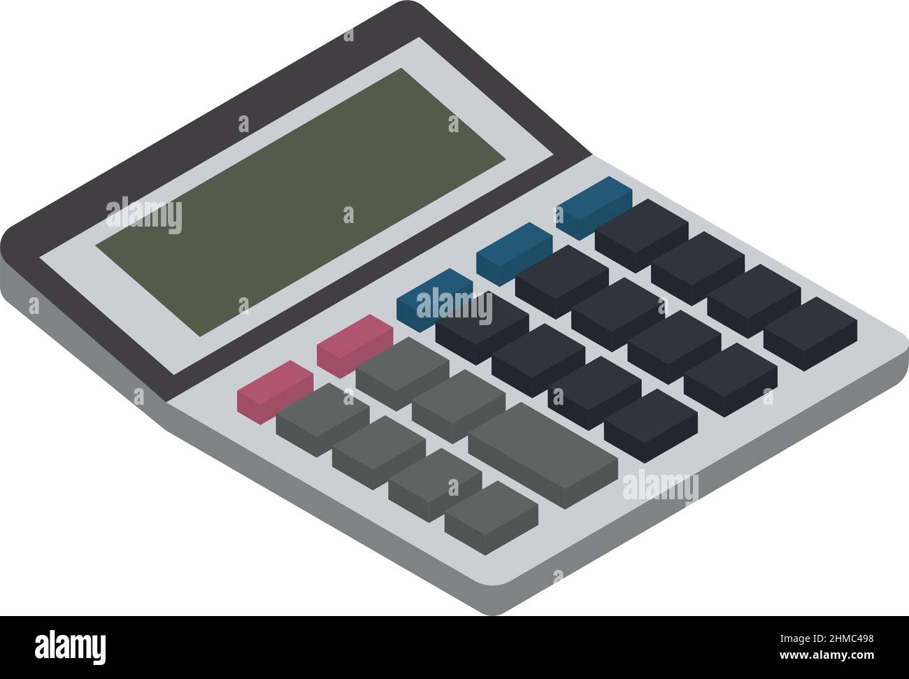 calculator math device isometric icon Stock Vector Image & Art - Alamy