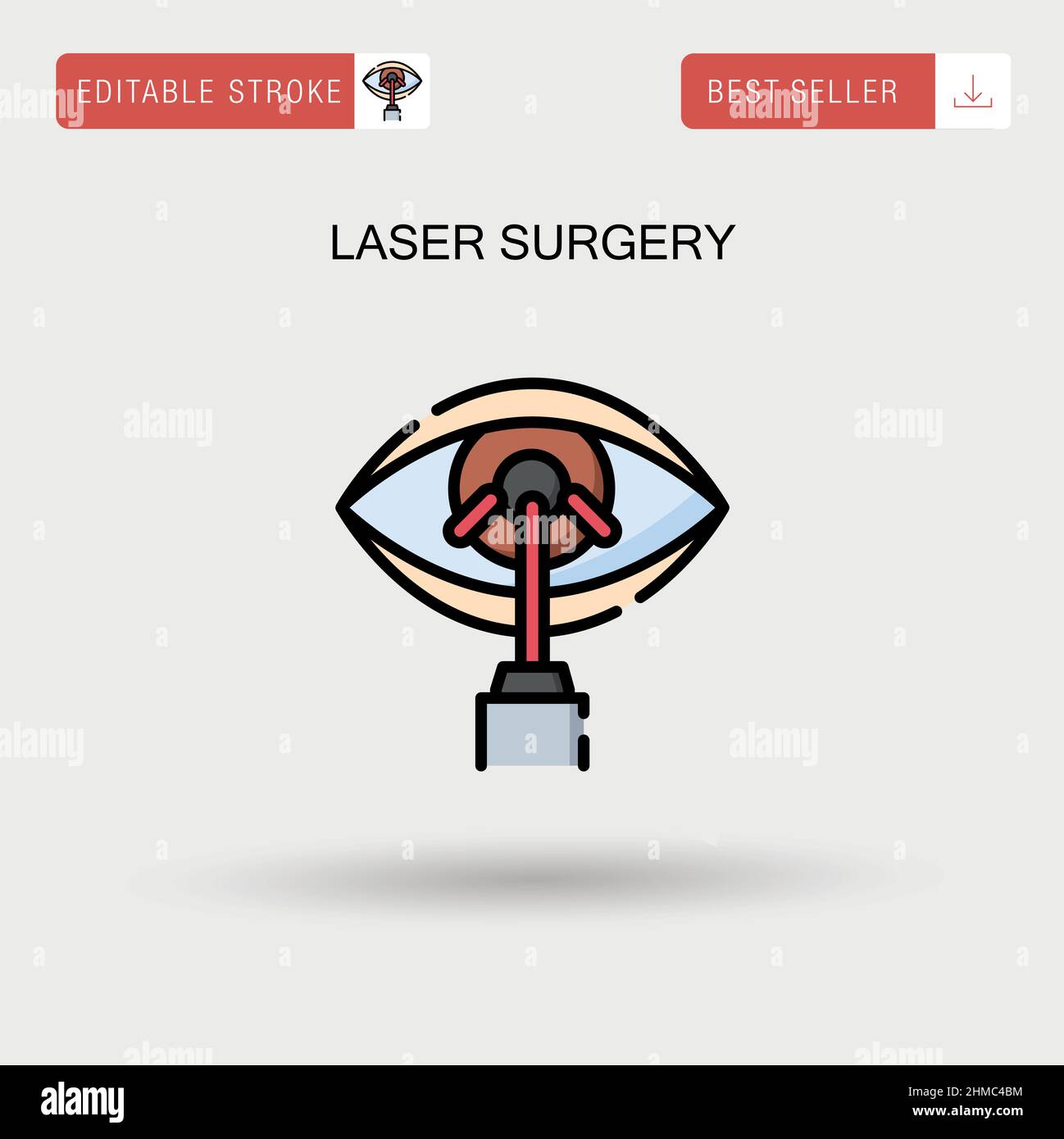 Eye surgery concept icon Stock Vector Images - Alamy