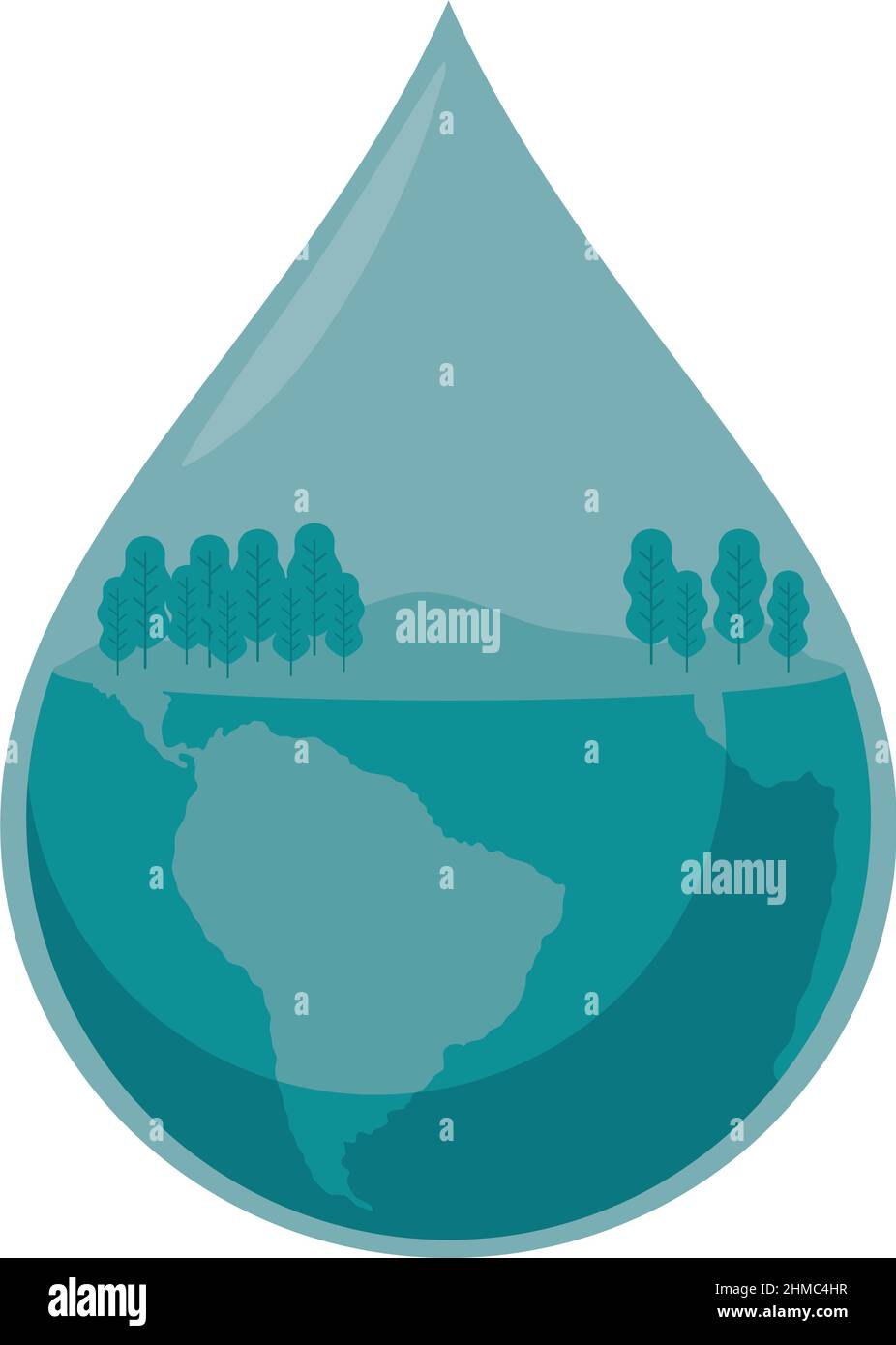 Earth in a drop Stock Vector Images - Alamy