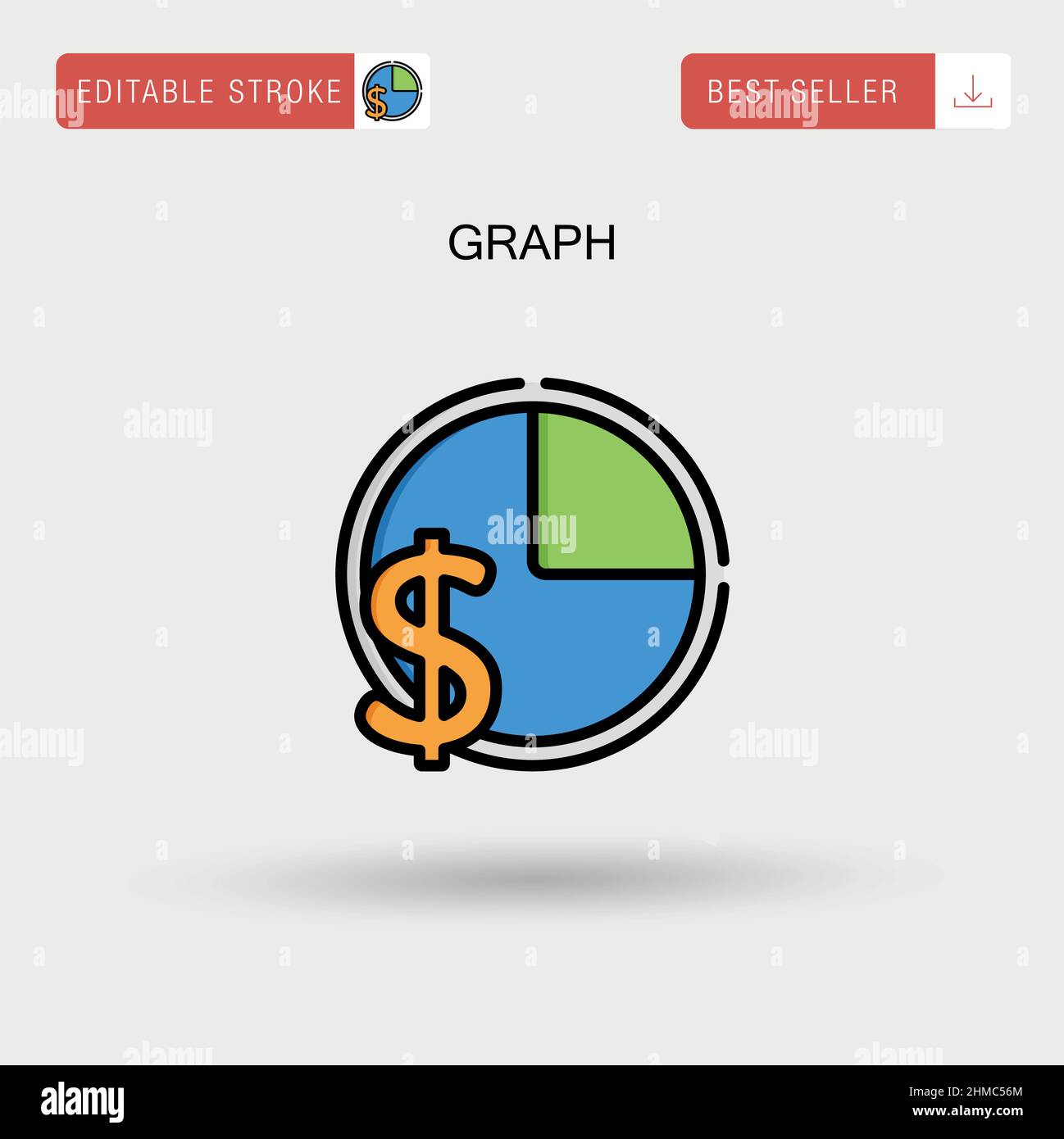 Graph Simple vector icon Stock Vector Image & Art - Alamy