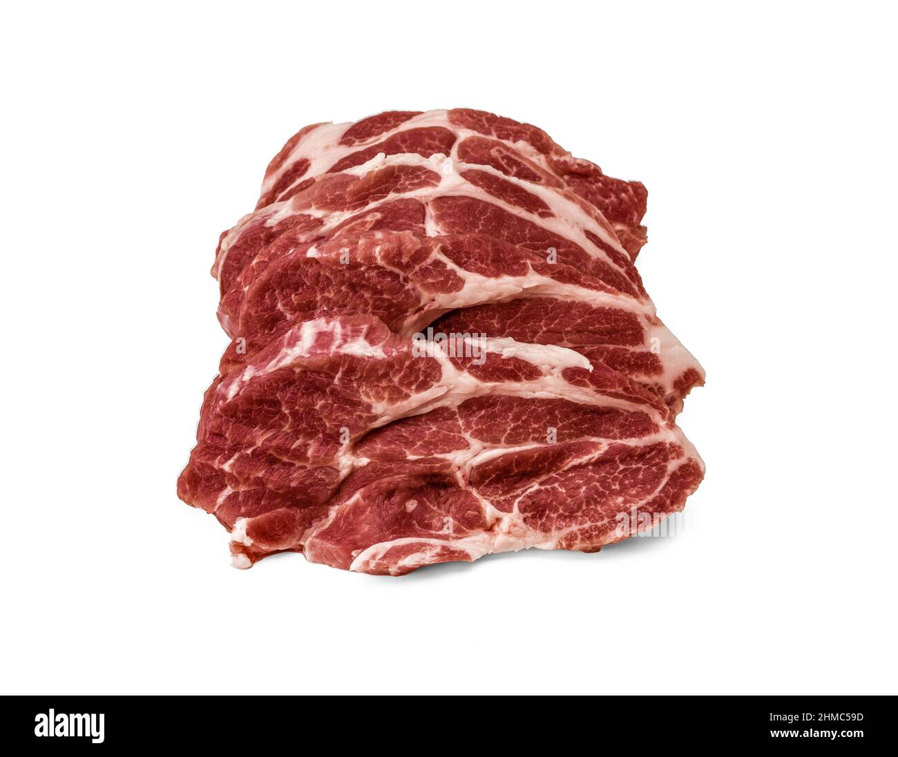 marble beef. Group of fresh raw beef meat steaks isolated on white ...