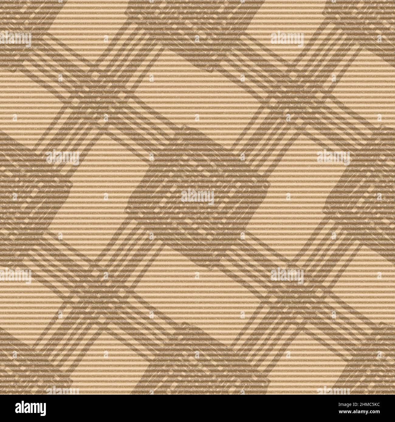 Ecru recycled corrugated pulp card paper texture. Ribbed plain neutral ...