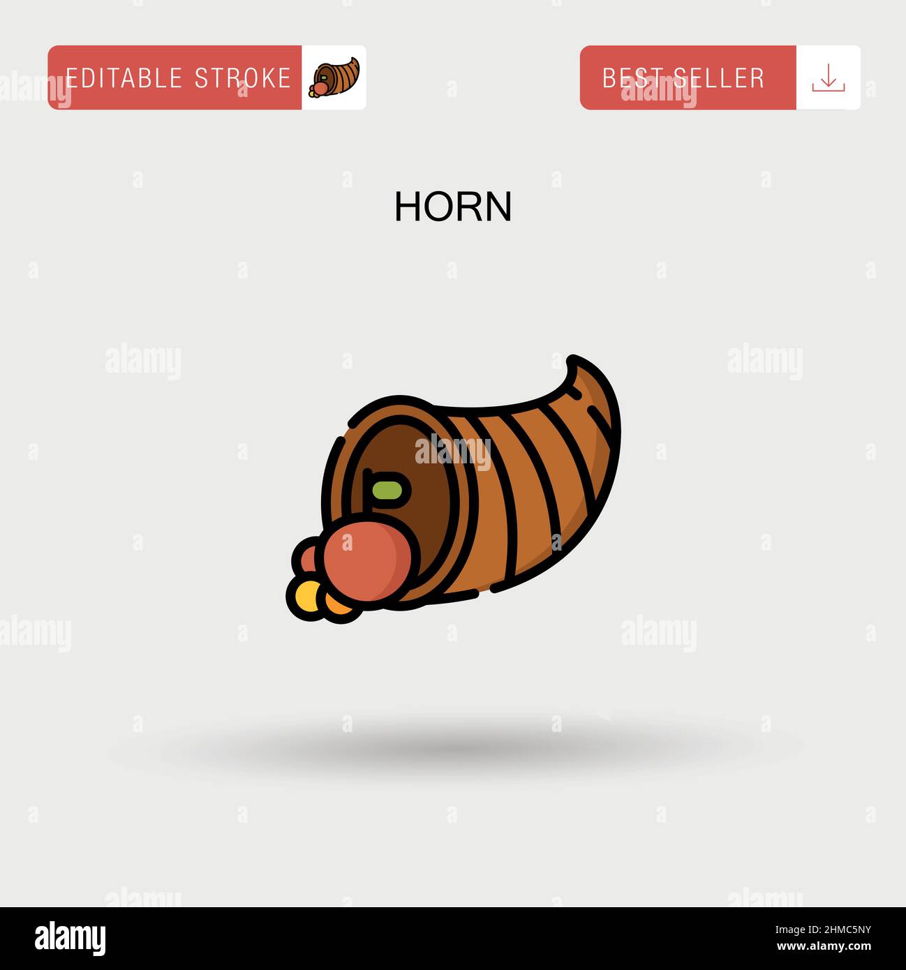 Buffalo horn shape hi-res stock photography and images - Alamy