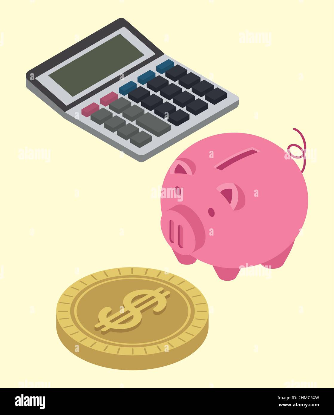 budget management set three icons Stock Vector Image & Art - Alamy