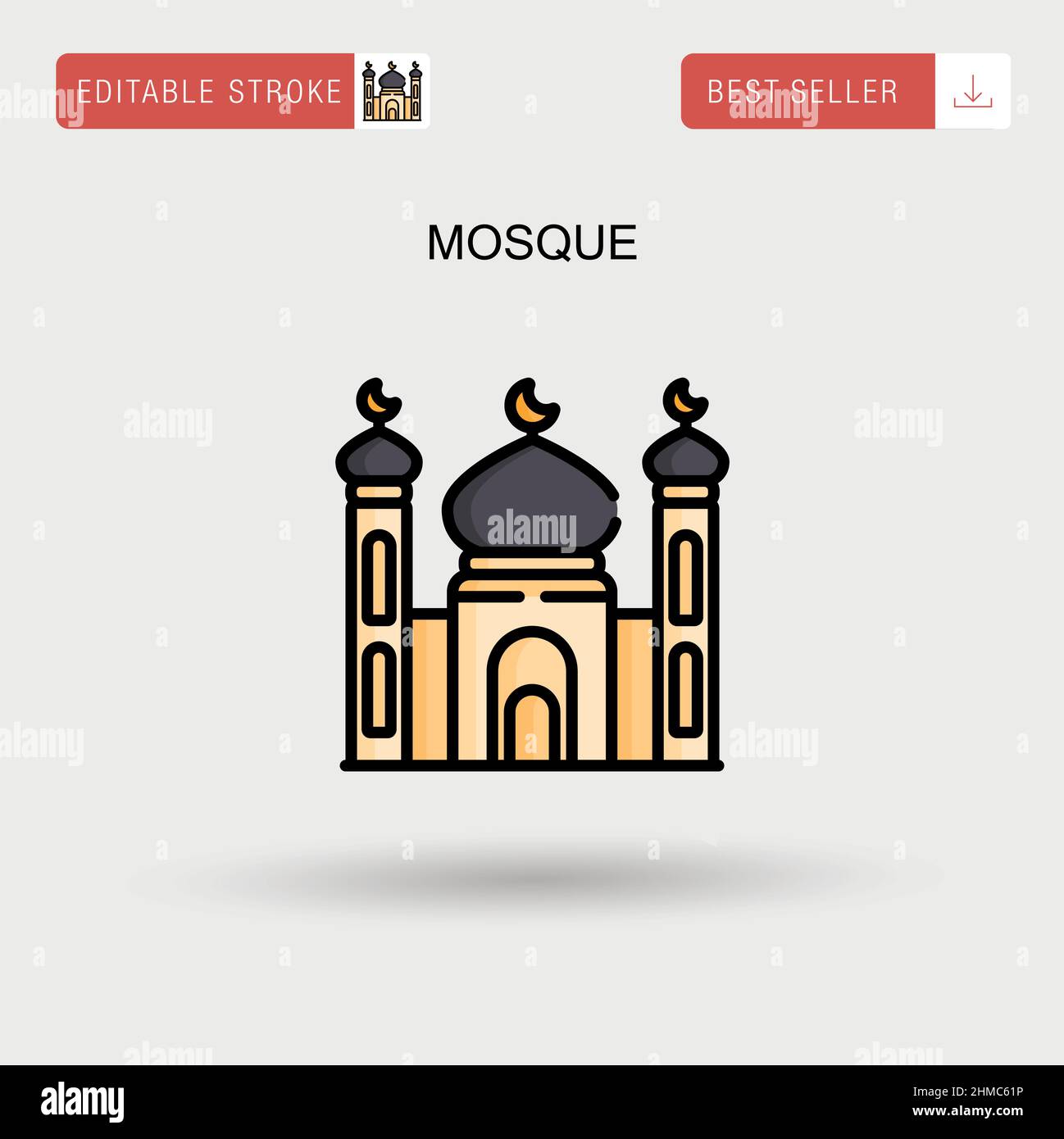 Mosque Simple vector icon Stock Vector Image & Art - Alamy