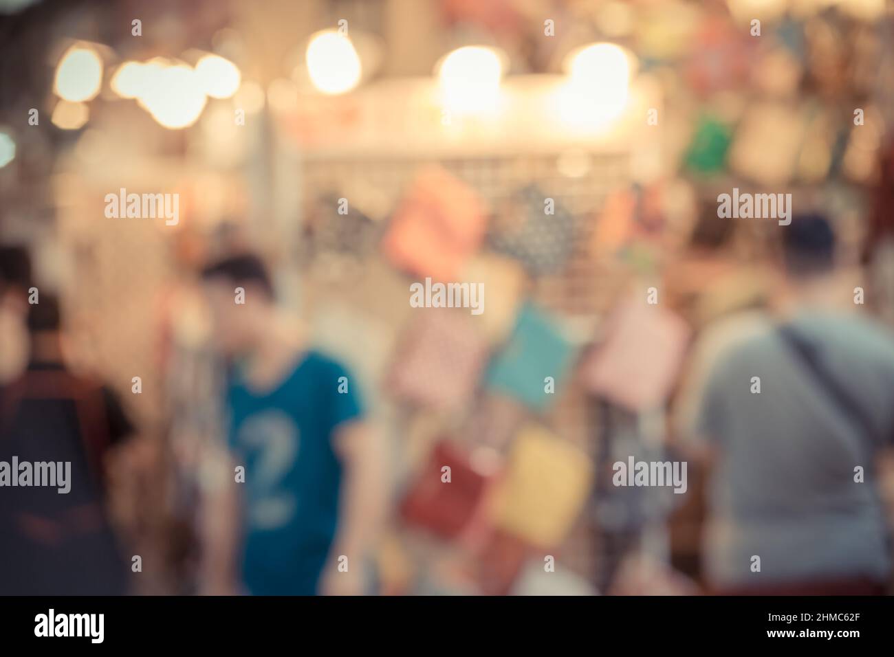 Blur people at market background Stock Photo - Alamy