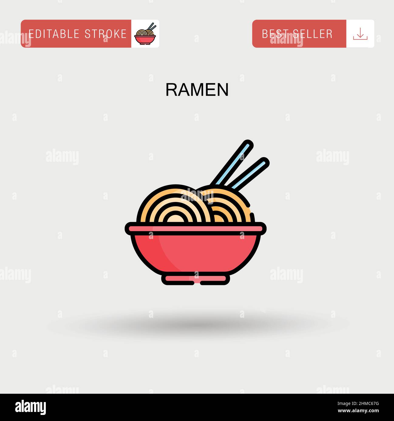 Noodle bowl Stock Vector Images - Alamy