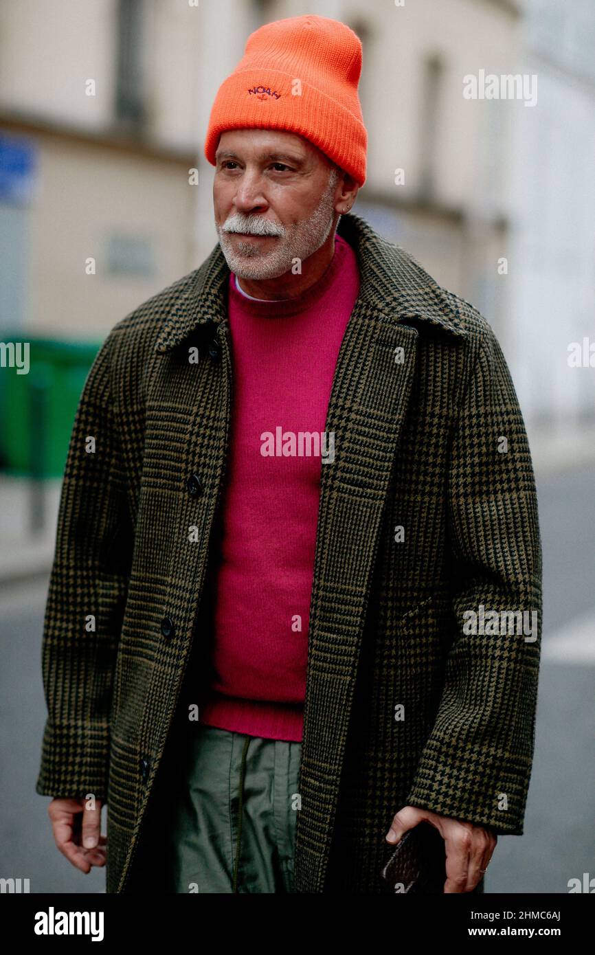 Street style, Nick Wooster arriving at Wooyoungmi Fall-Winter 2022-2023 ...