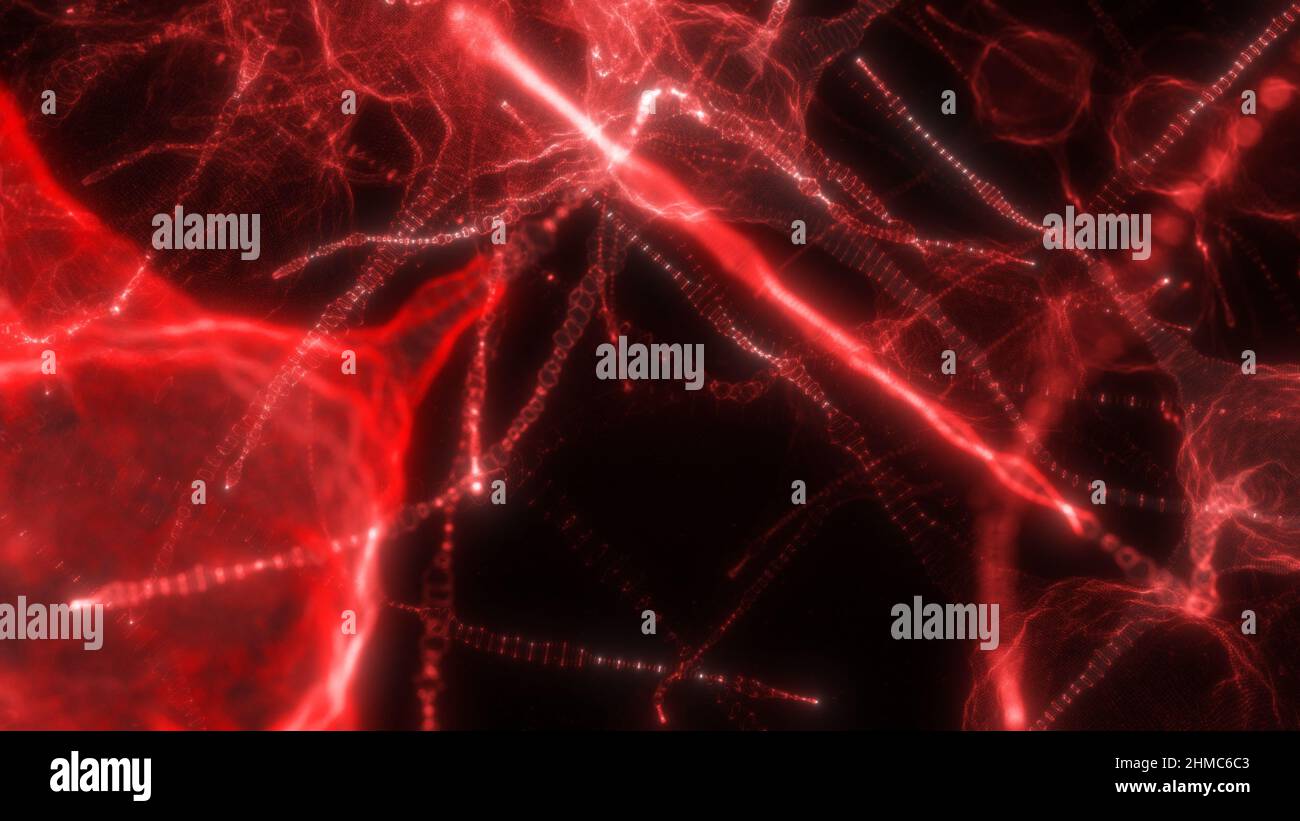 Neuronal network of neuron cells. 3D illustration Stock Photo - Alamy