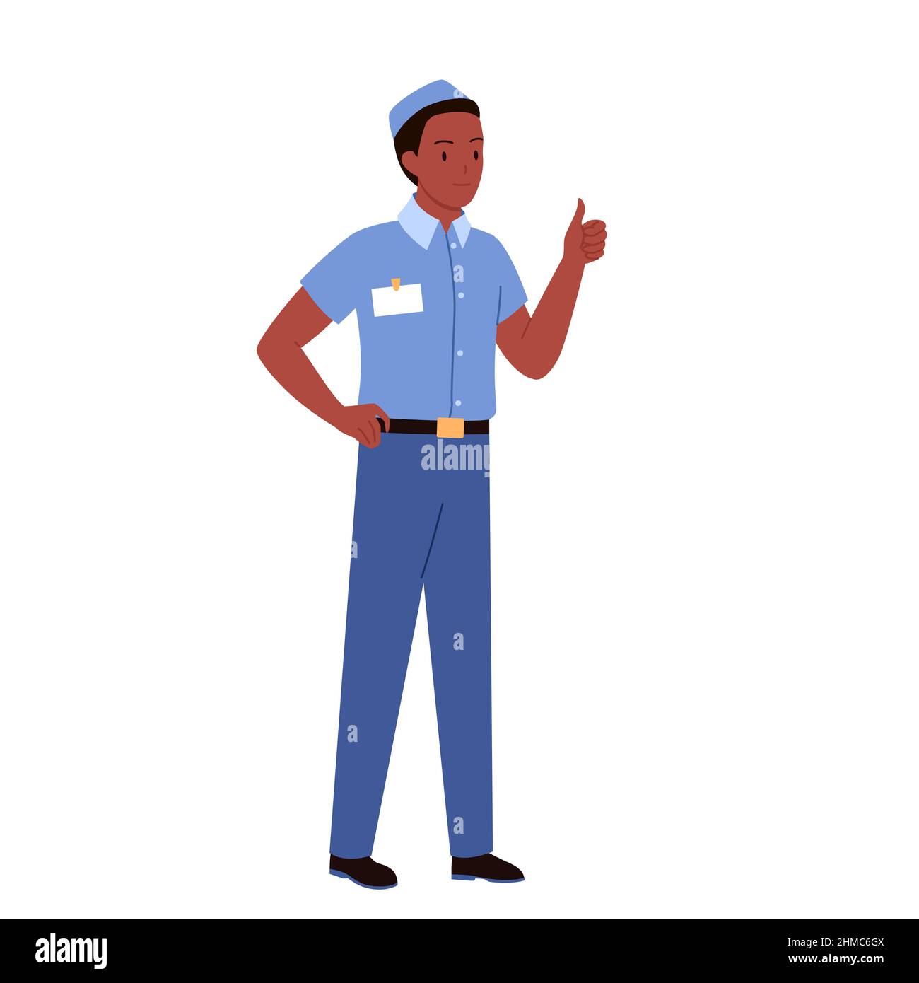 Standing african american male Stock Vector Images - Alamy