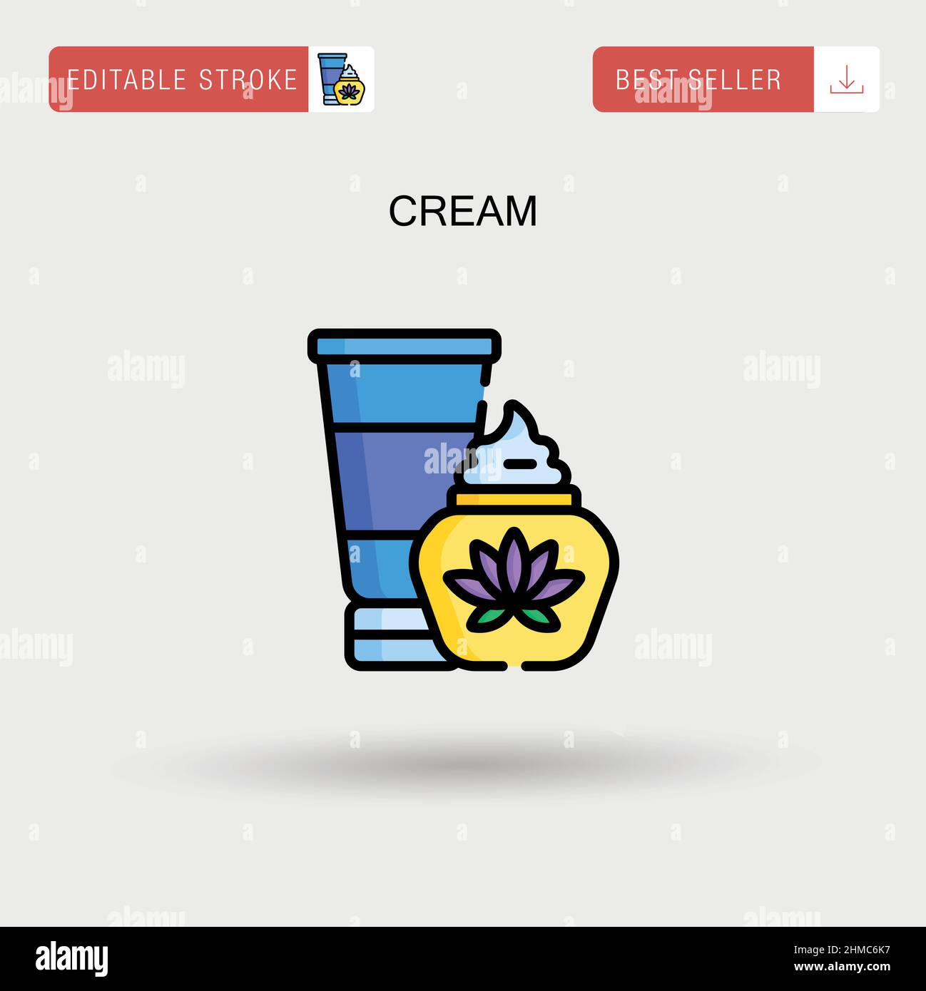 Very creamy texture Stock Vector Images - Alamy