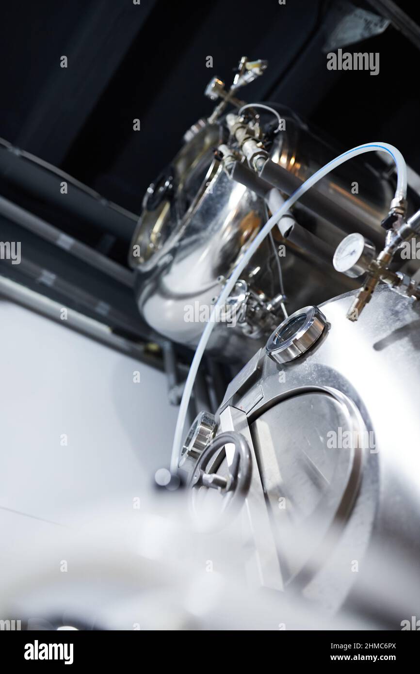 Equipment for the production of handicraft beer. Containers for storage ...