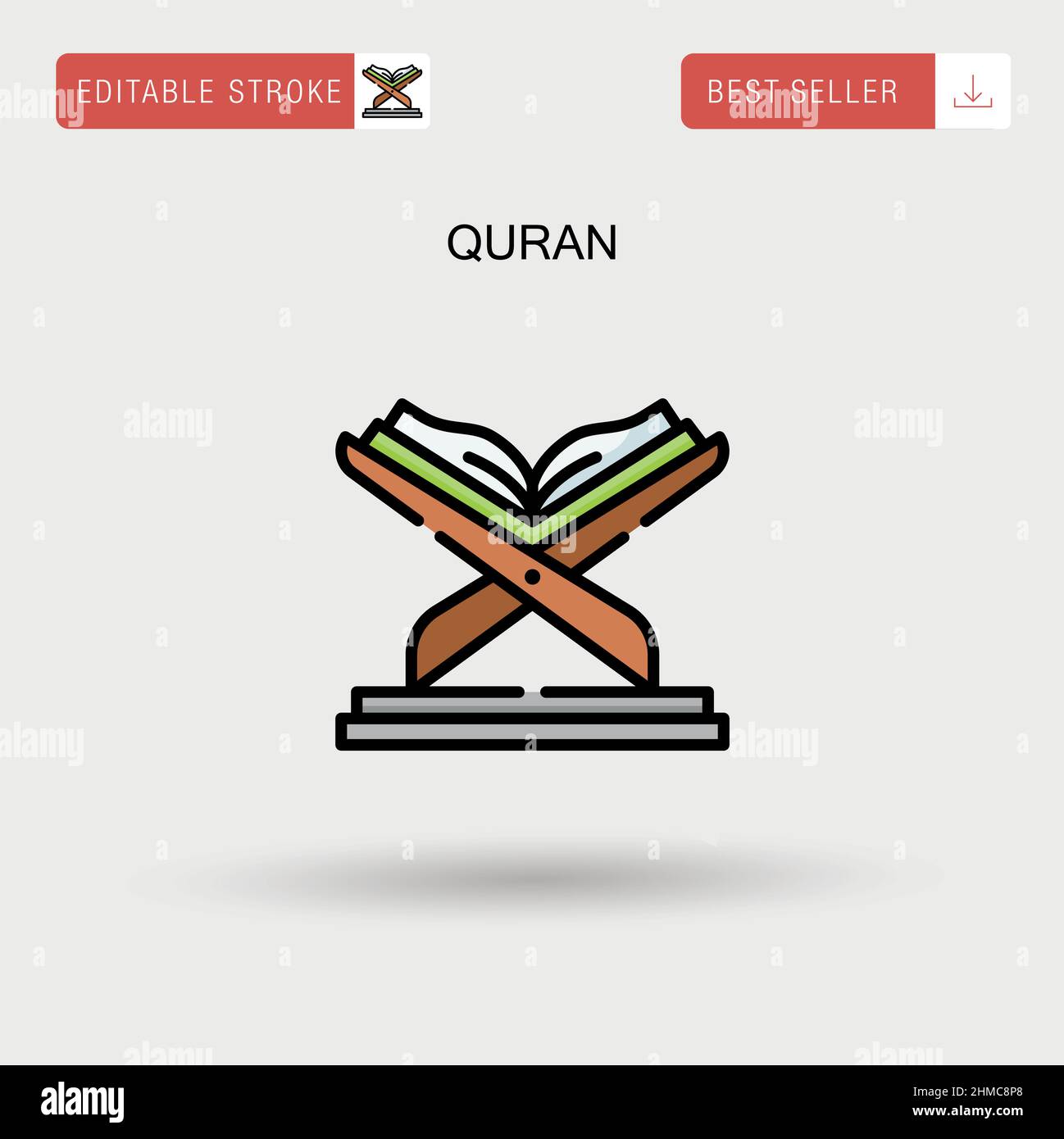 Holy quran in hand Stock Vector Images - Alamy