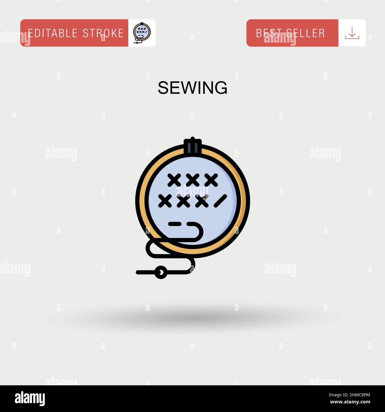 Sewing Simple vector icon Stock Vector Image & Art - Alamy