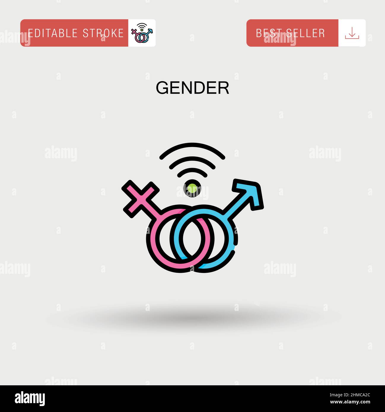 Gender Simple vector icon Stock Vector Image & Art - Alamy