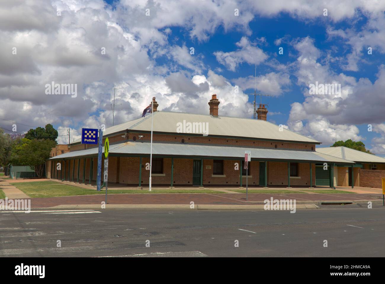 Historic Police Station at the inland port town of Bourke New South ...