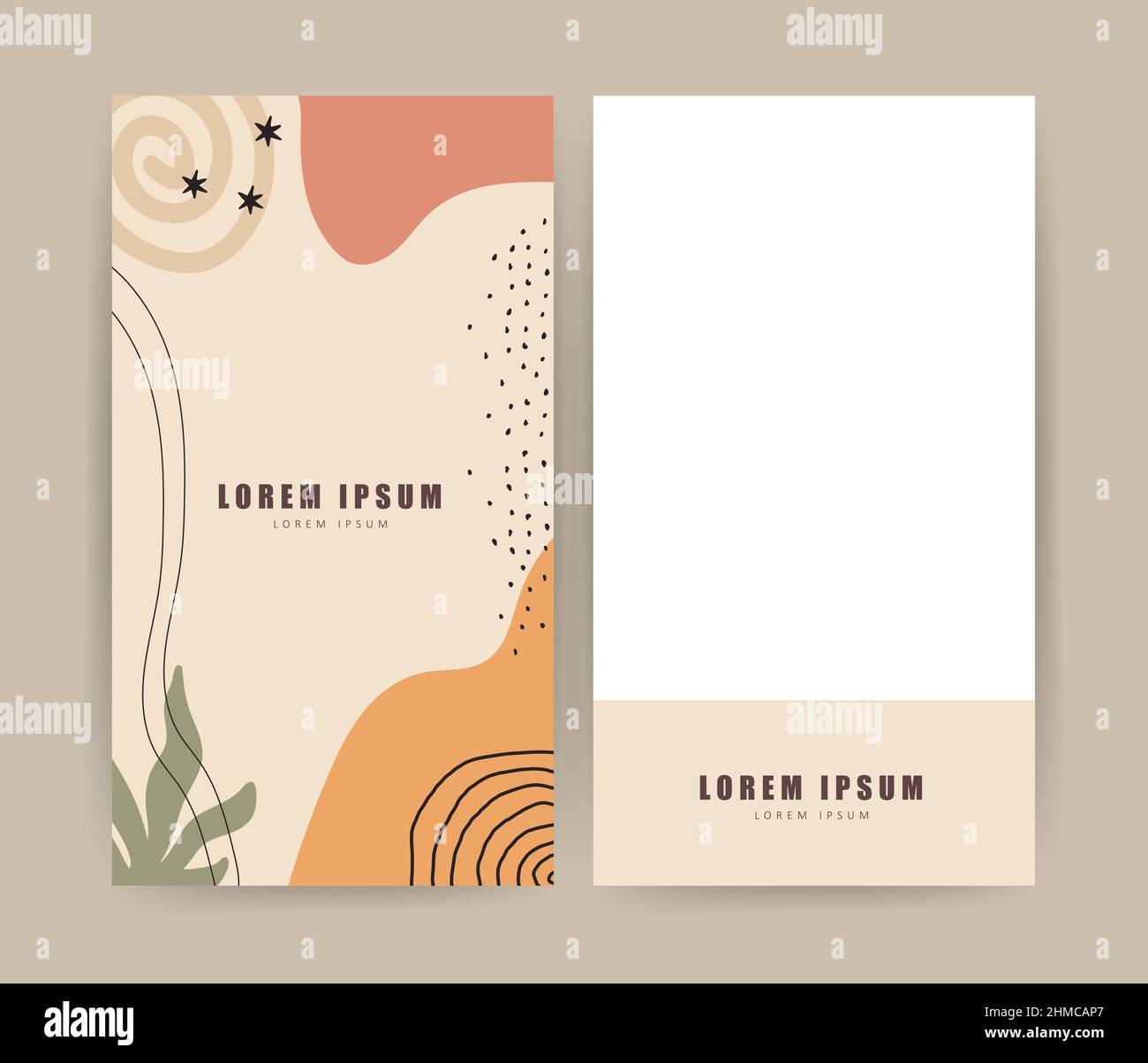 Stories template with abstract shapes. Hand drawn various geometric ...