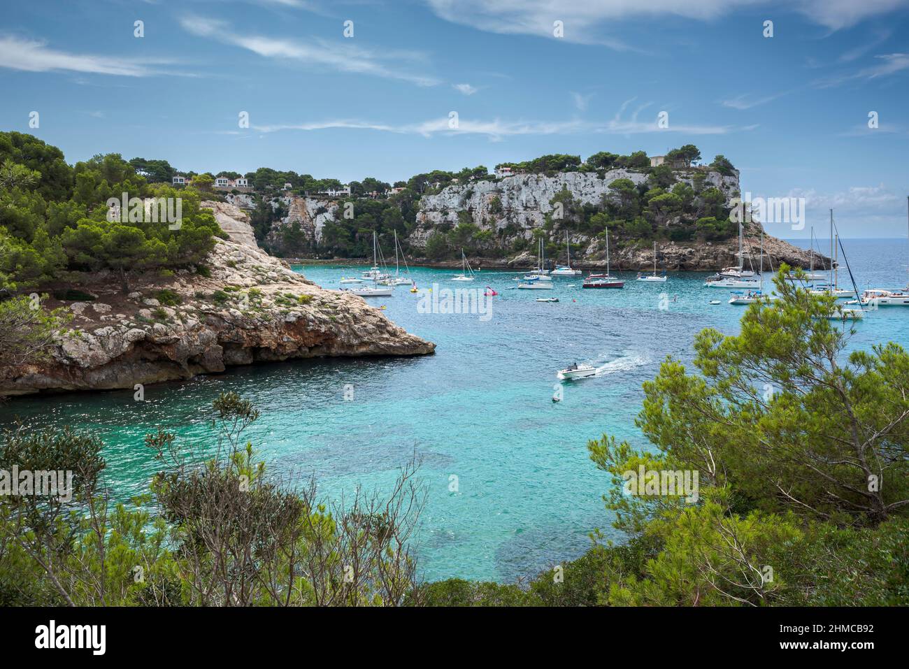 Views of Cala Galdana, in the municipality of Ciutadella de Menorca ...