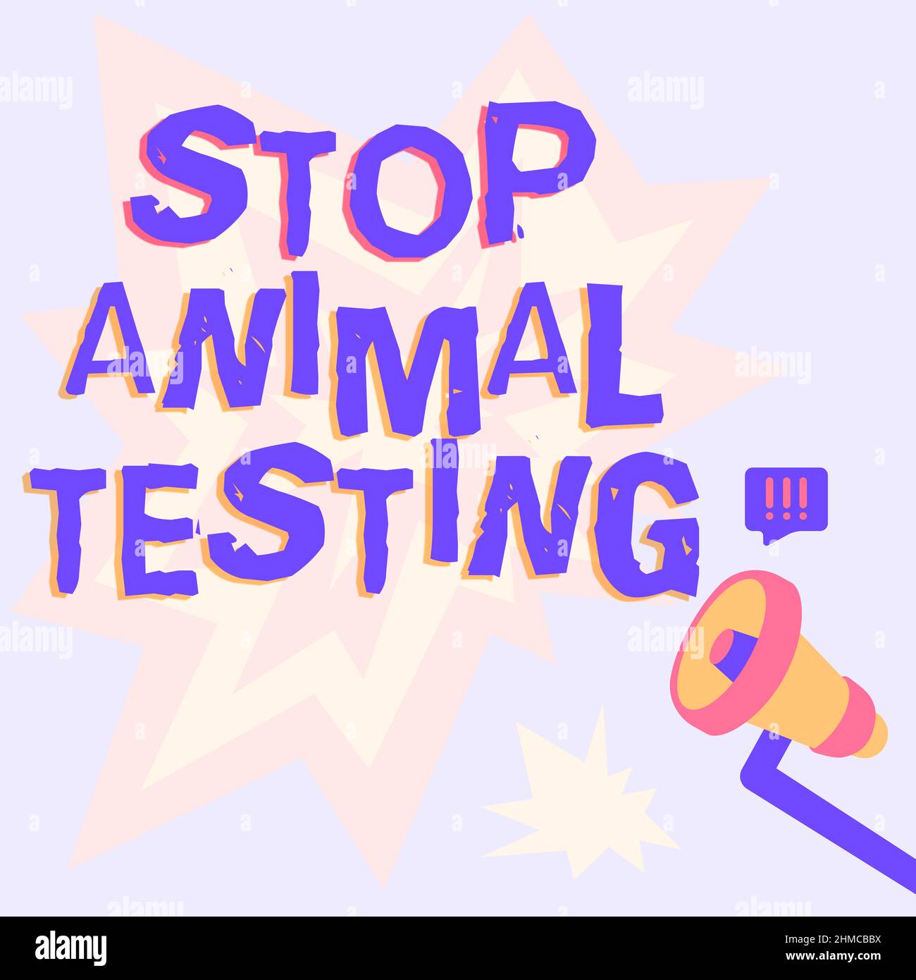 Text sign showing Stop Animal Testing. Conceptual photo scientific ...
