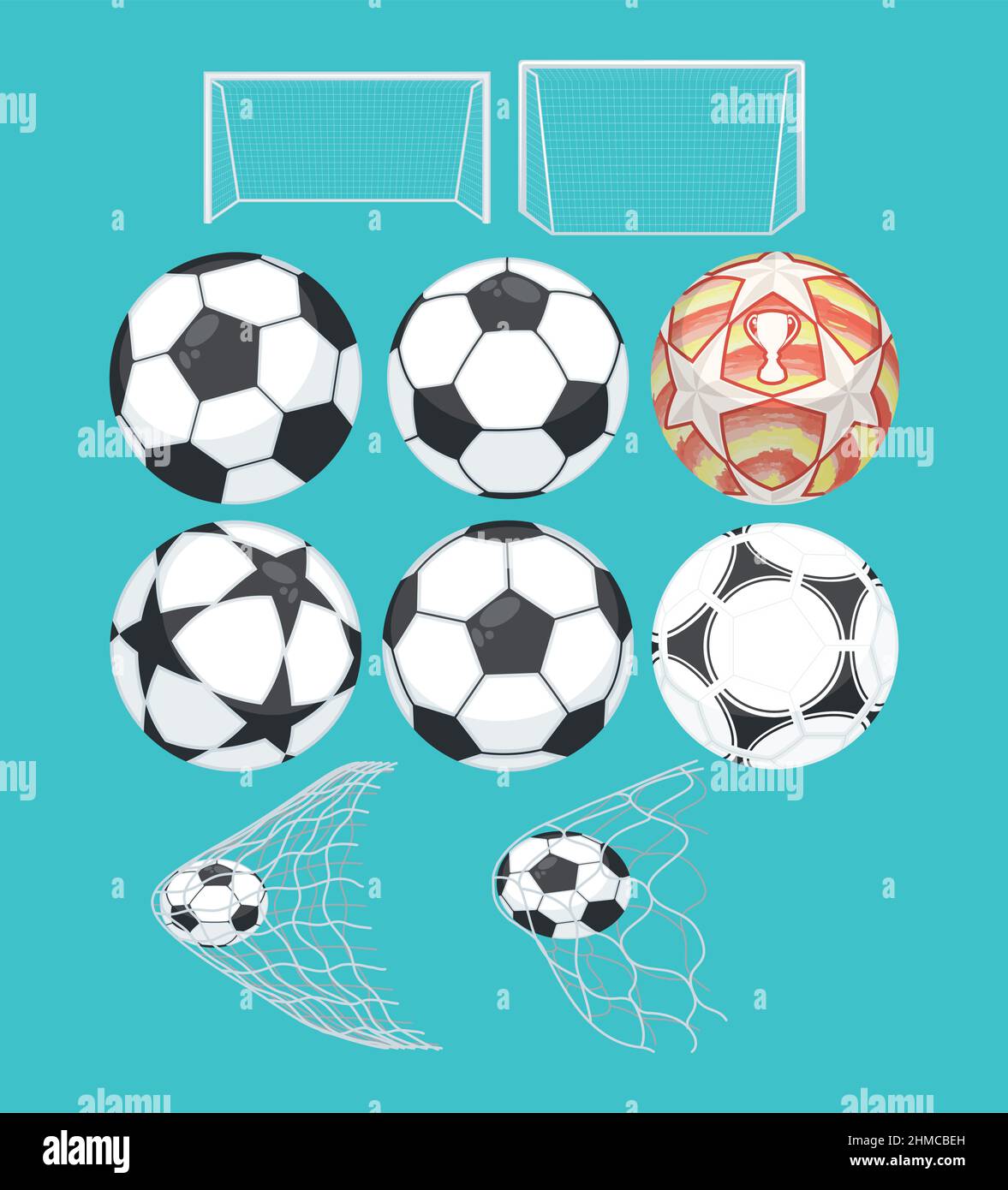 ten football soccer set icons Stock Vector Image & Art - Alamy
