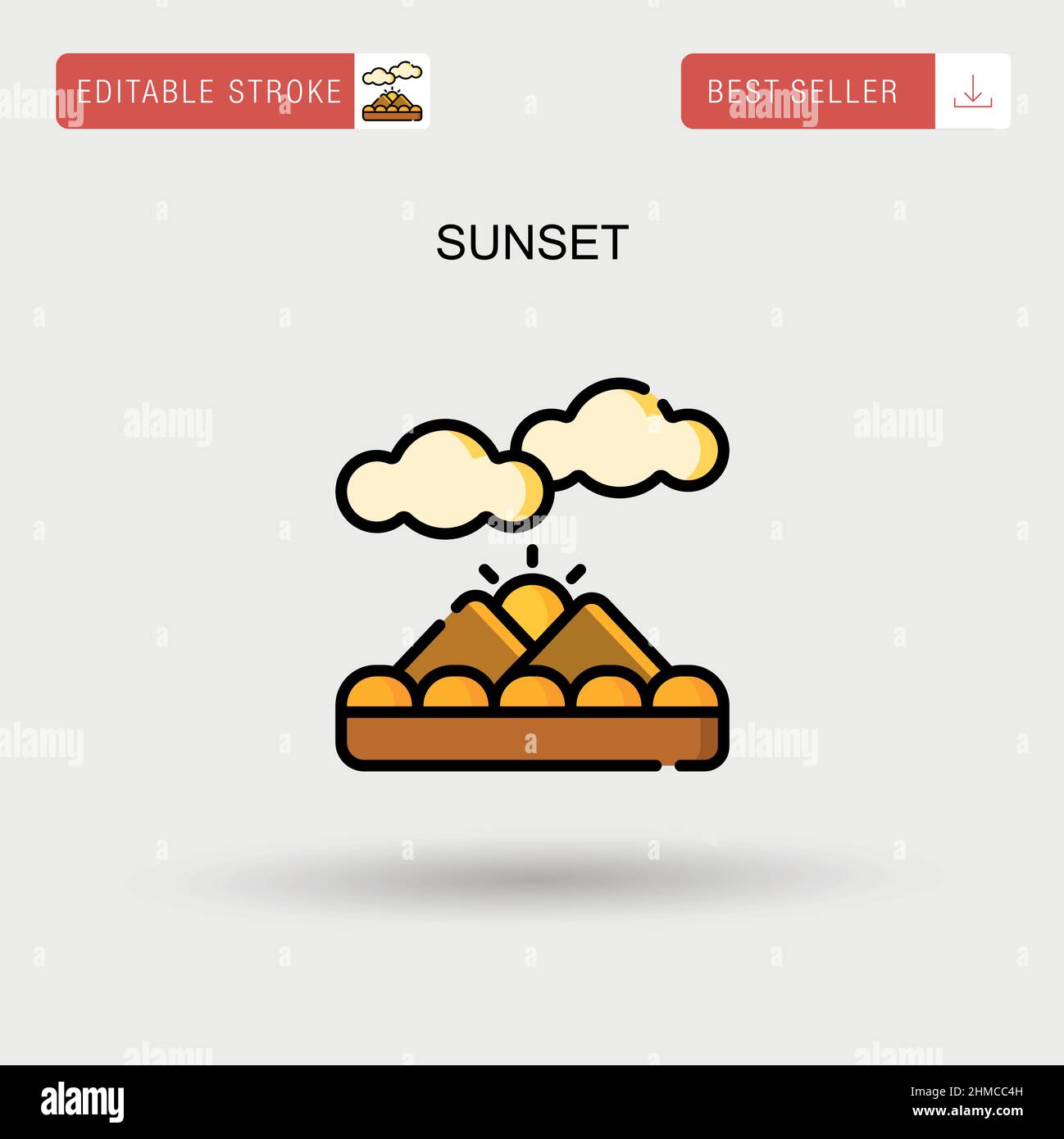 Beautiful sky with sun Stock Vector Images - Alamy